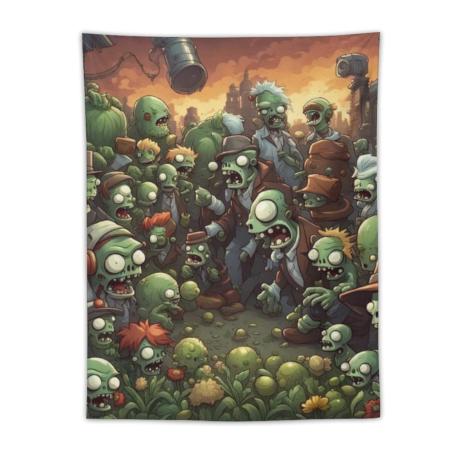 Plants Vs. Zombies Battle Tapestry Luxury Wall Hanging Tapestries Gift ...