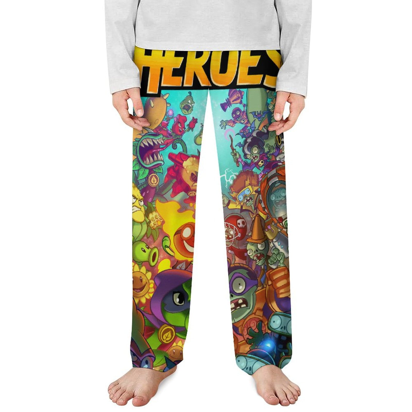 Plants Vs Zombies Boys Pajama Pants Long Sleep Pants Soft Elastic Waist ...