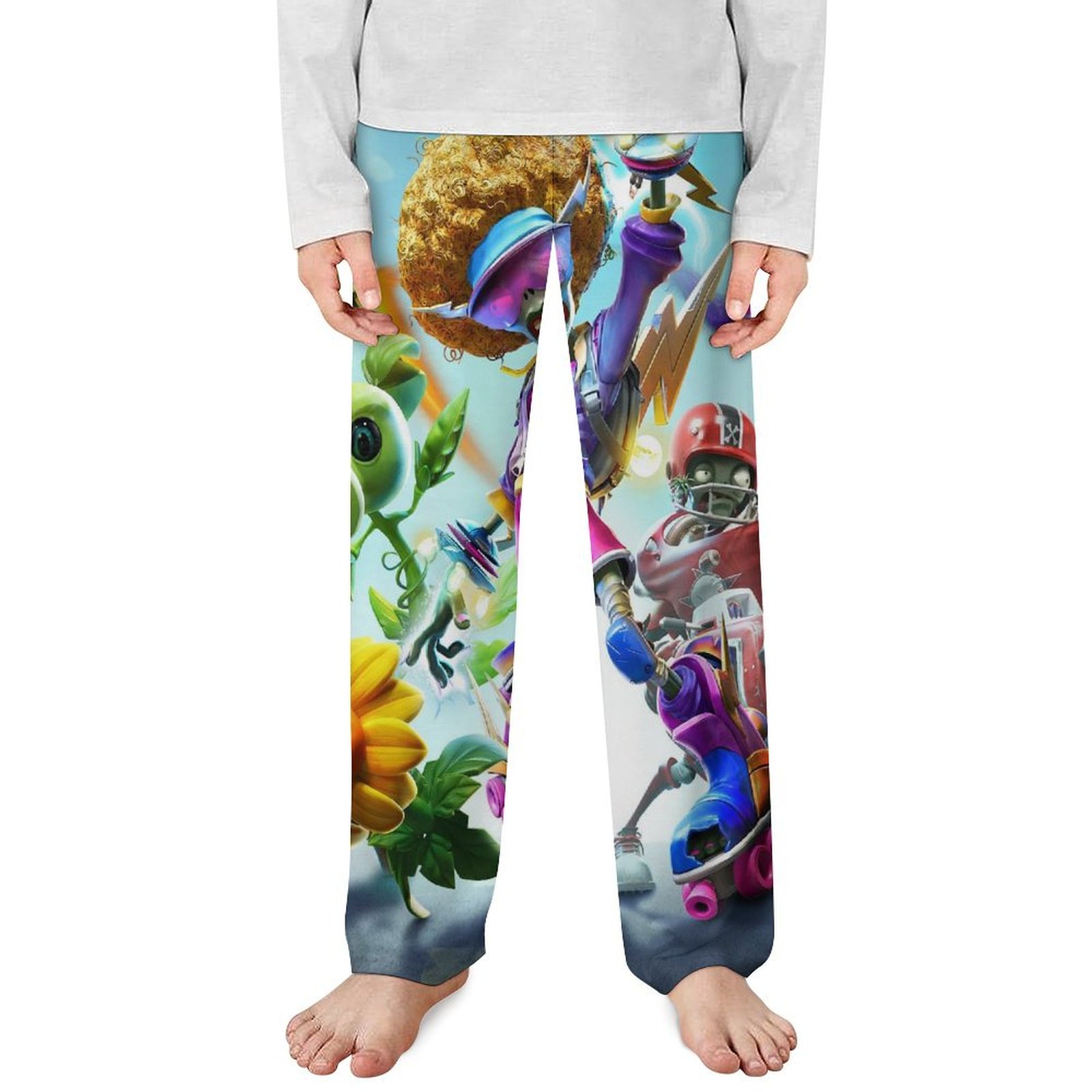 Plants Vs Zombies Boys Pajama Pants Long Sleep Pants Soft Elastic Waist ...