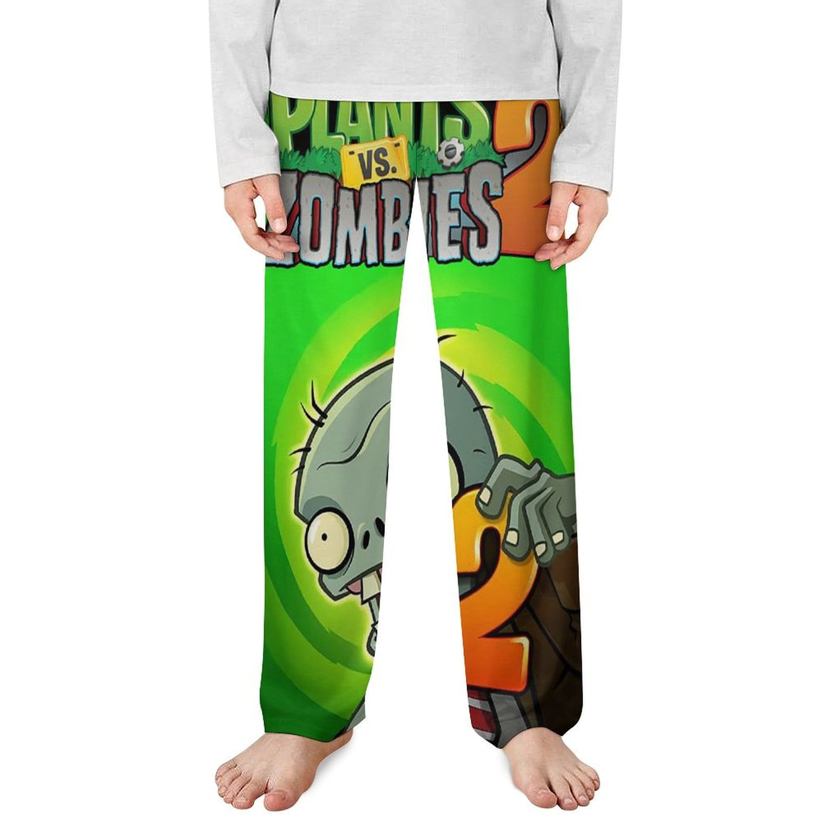 Plants Vs Zombies Boys Pajama Pants Long Sleep Pants Soft Elastic Waist ...