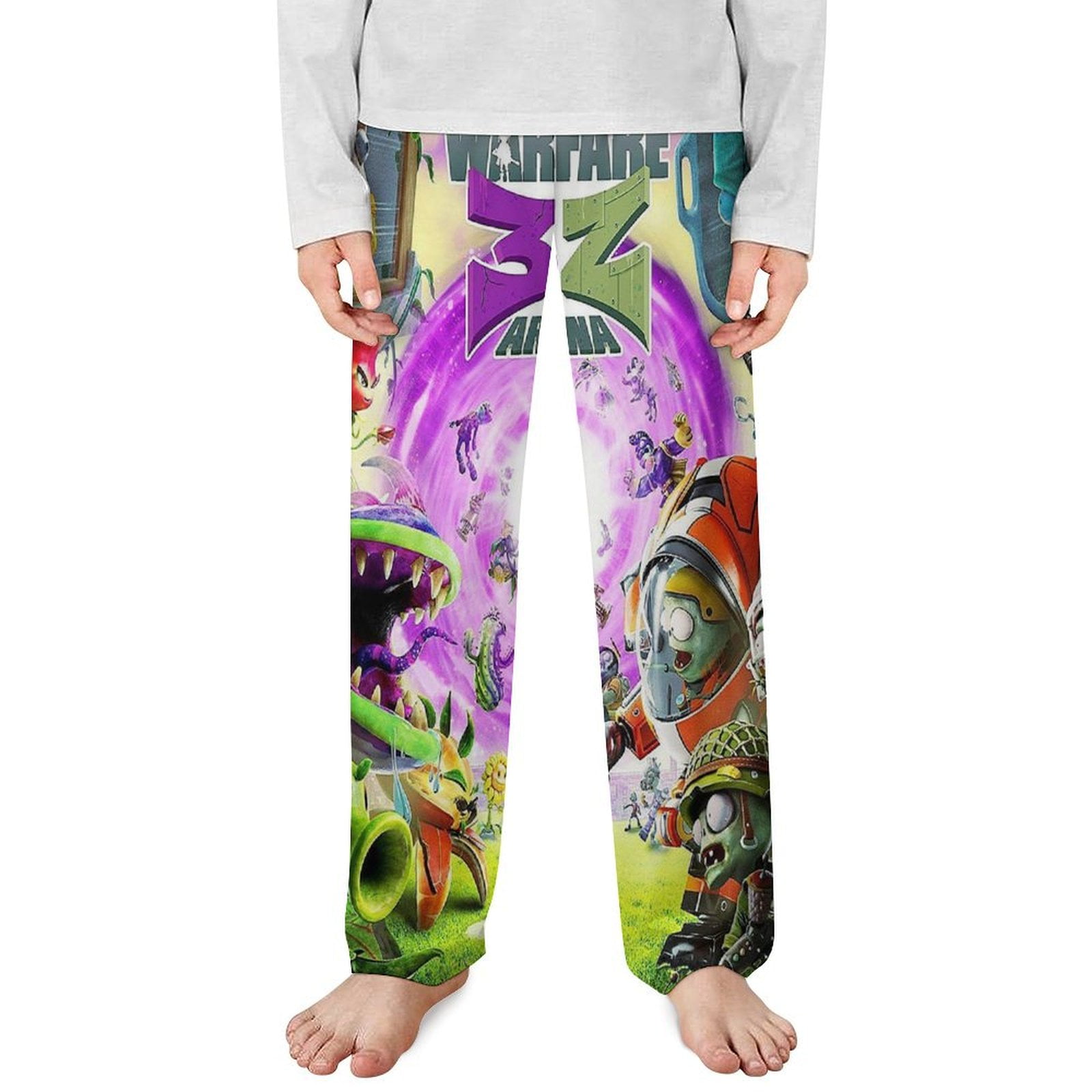 Plants Vs Zombies Boys Pajama Pants Long Sleep Pants Soft Elastic Waist ...