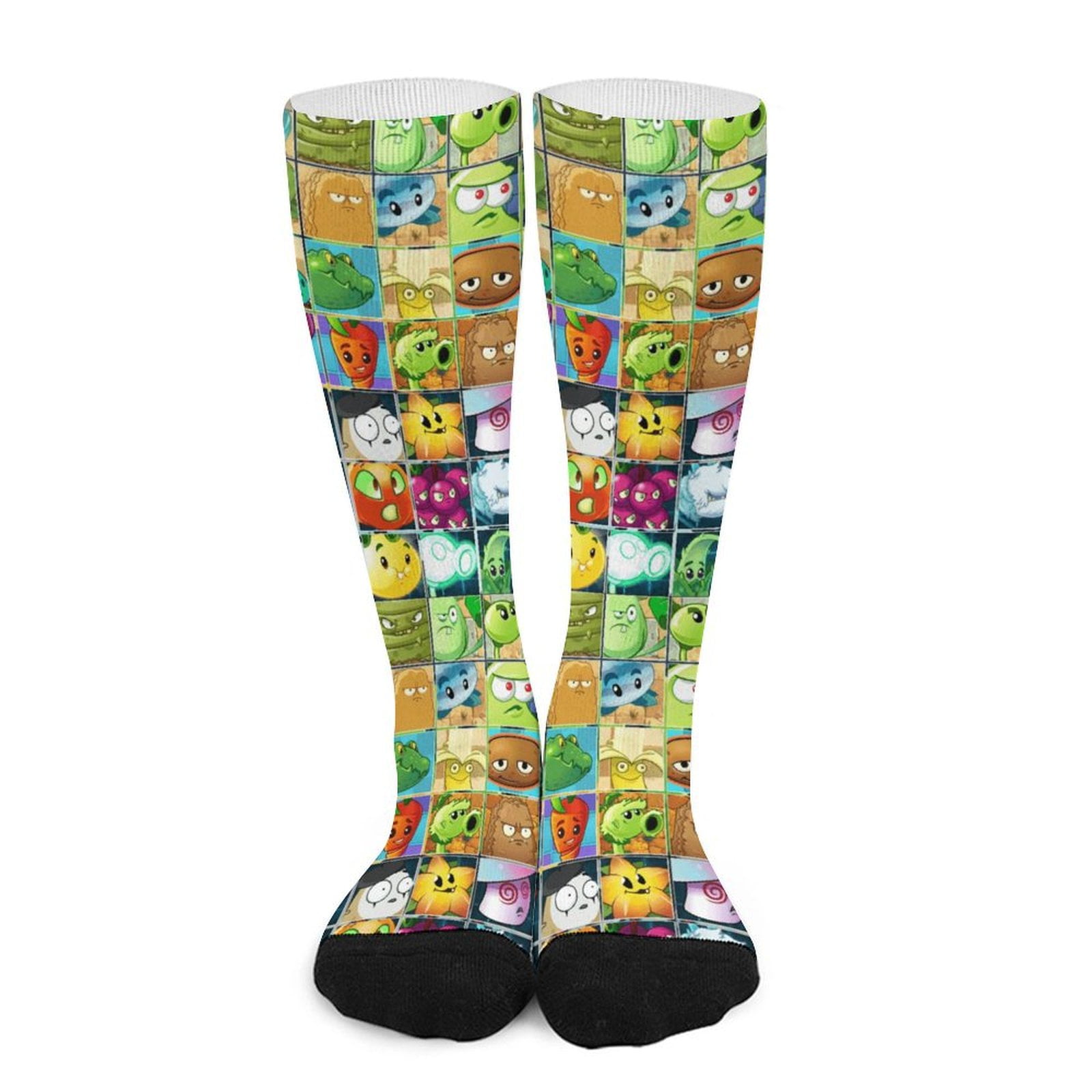 Plants Vs Zombies Compression Socks For Women And Men Support Knee High ...