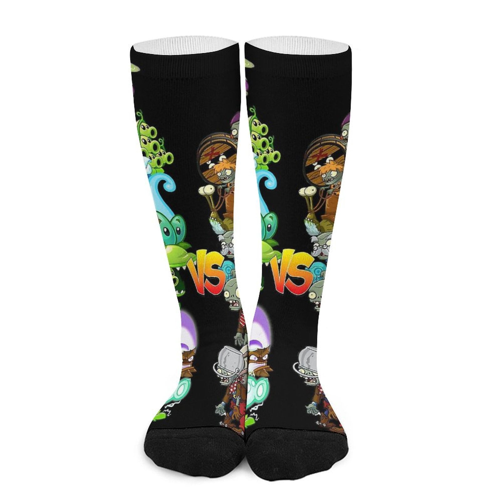Plants Vs Zombies Compression Socks For Women And Men Support Knee High ...