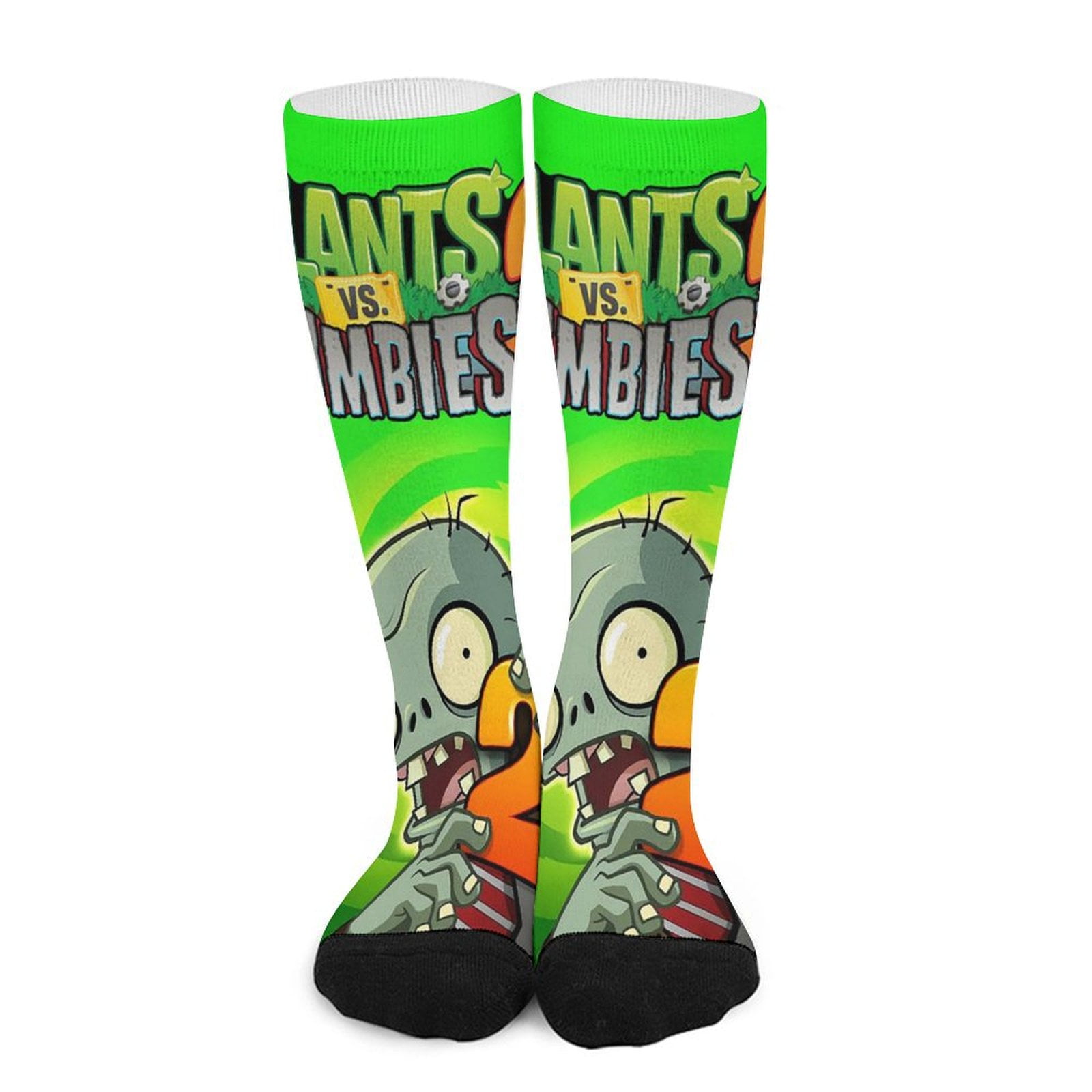 Plants Vs Zombies Compression Socks For Women And Men Support Knee High ...