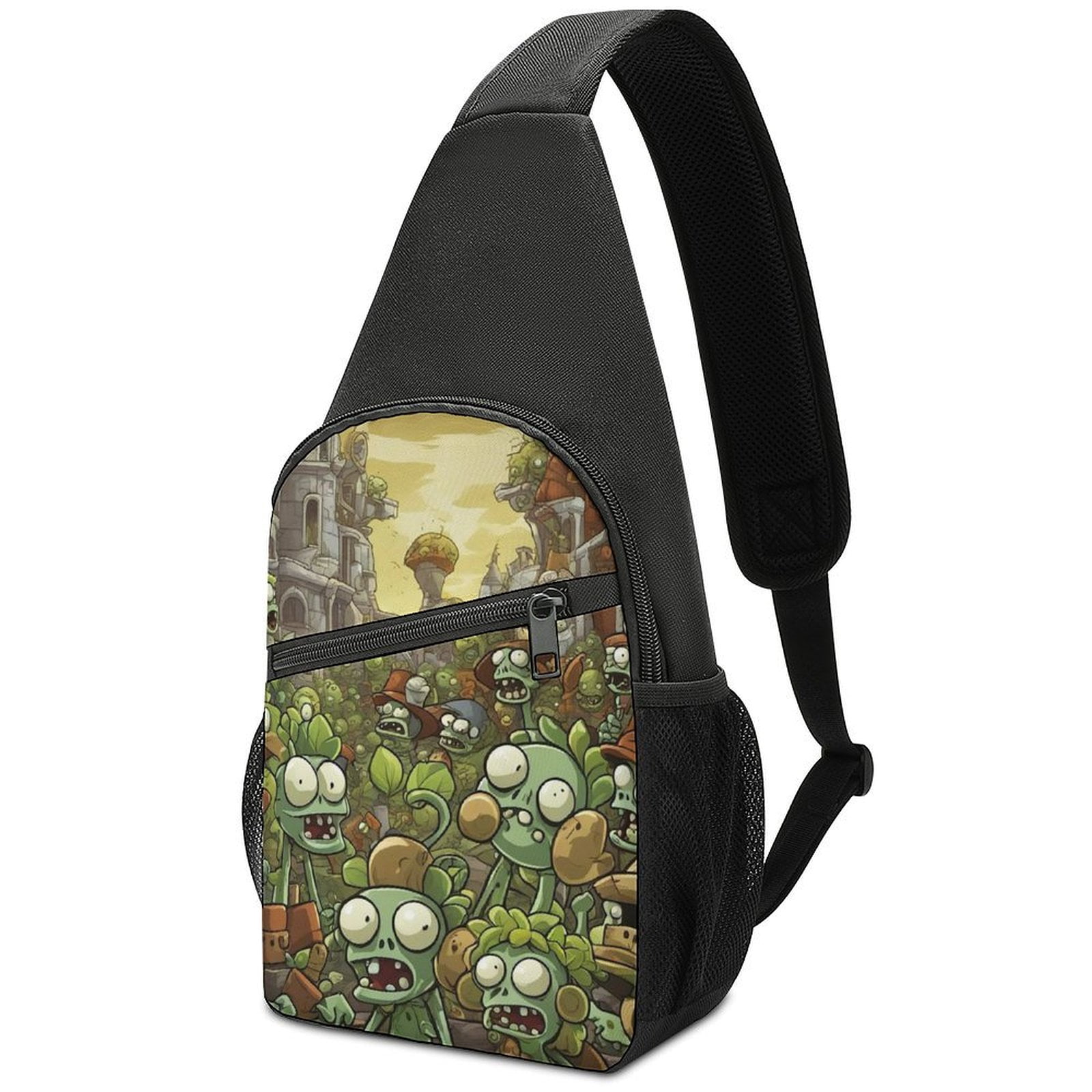 Plants Vs Zombies Crossbody Backpack Sling Bag for Men Women One ...