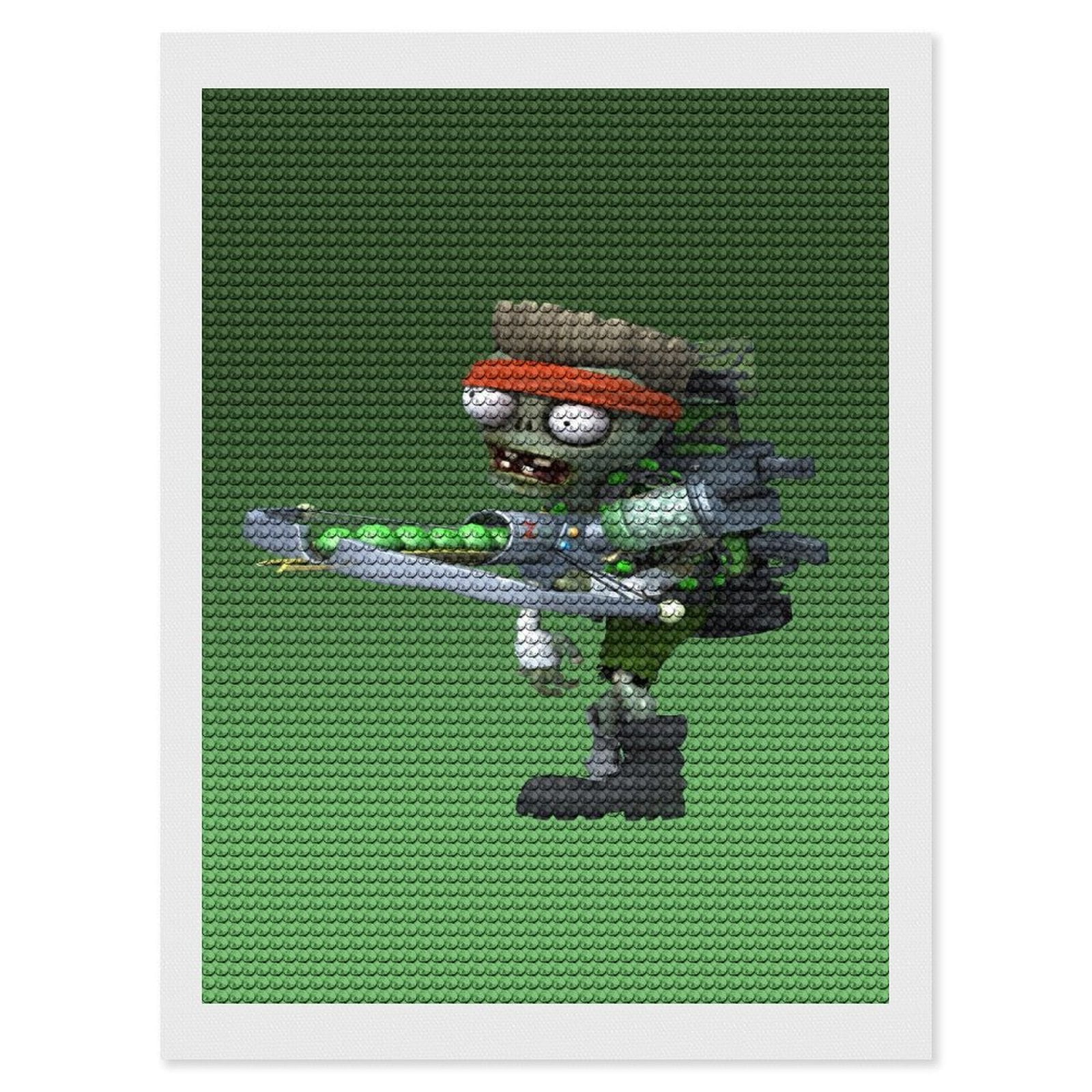 Plants Vs Zombies Diamond Art Kits for Adults 5D Diamond Art Kit Paint ...