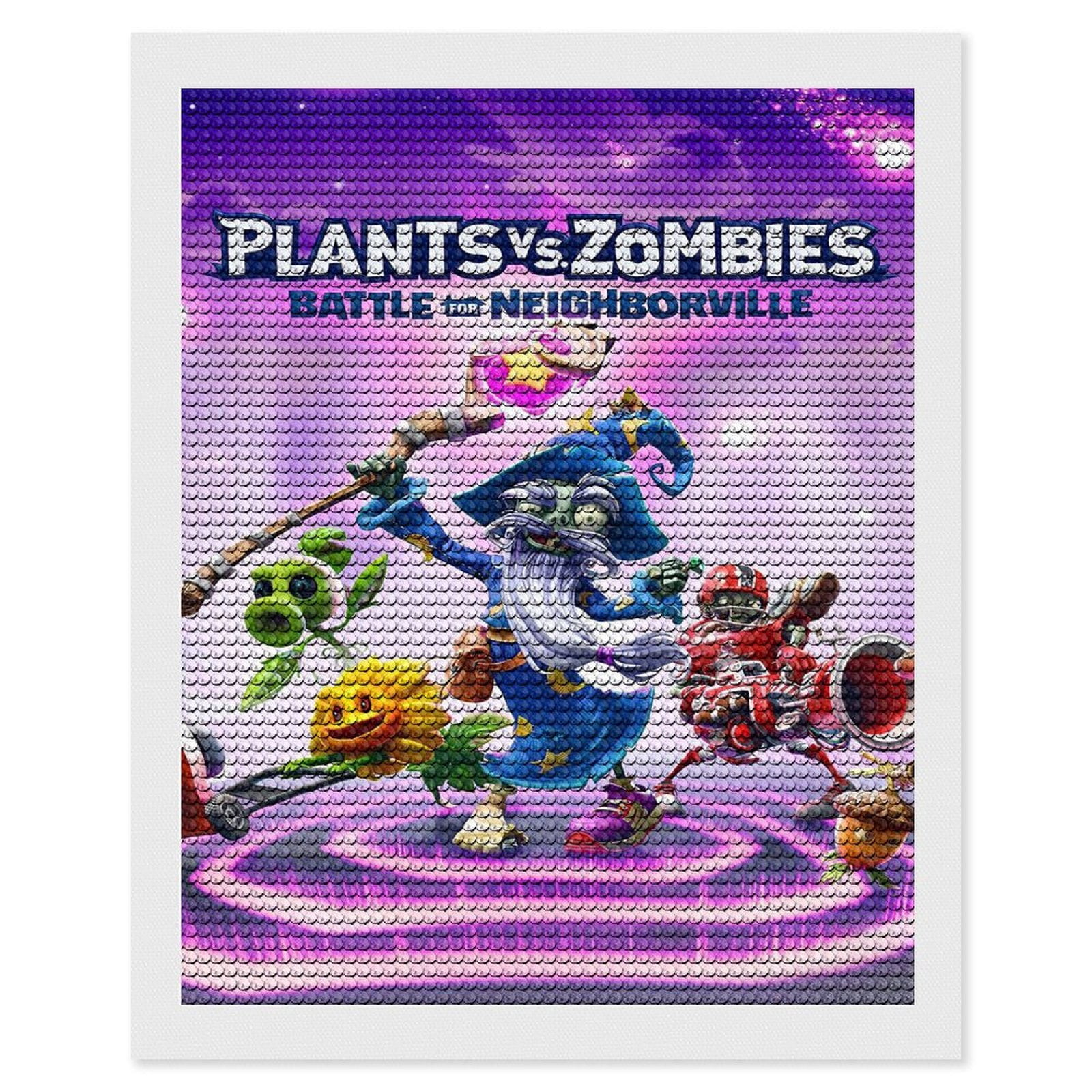Plants Vs Zombies Diamond Art Kits for Adults 5D Diamond Art Kit Paint ...