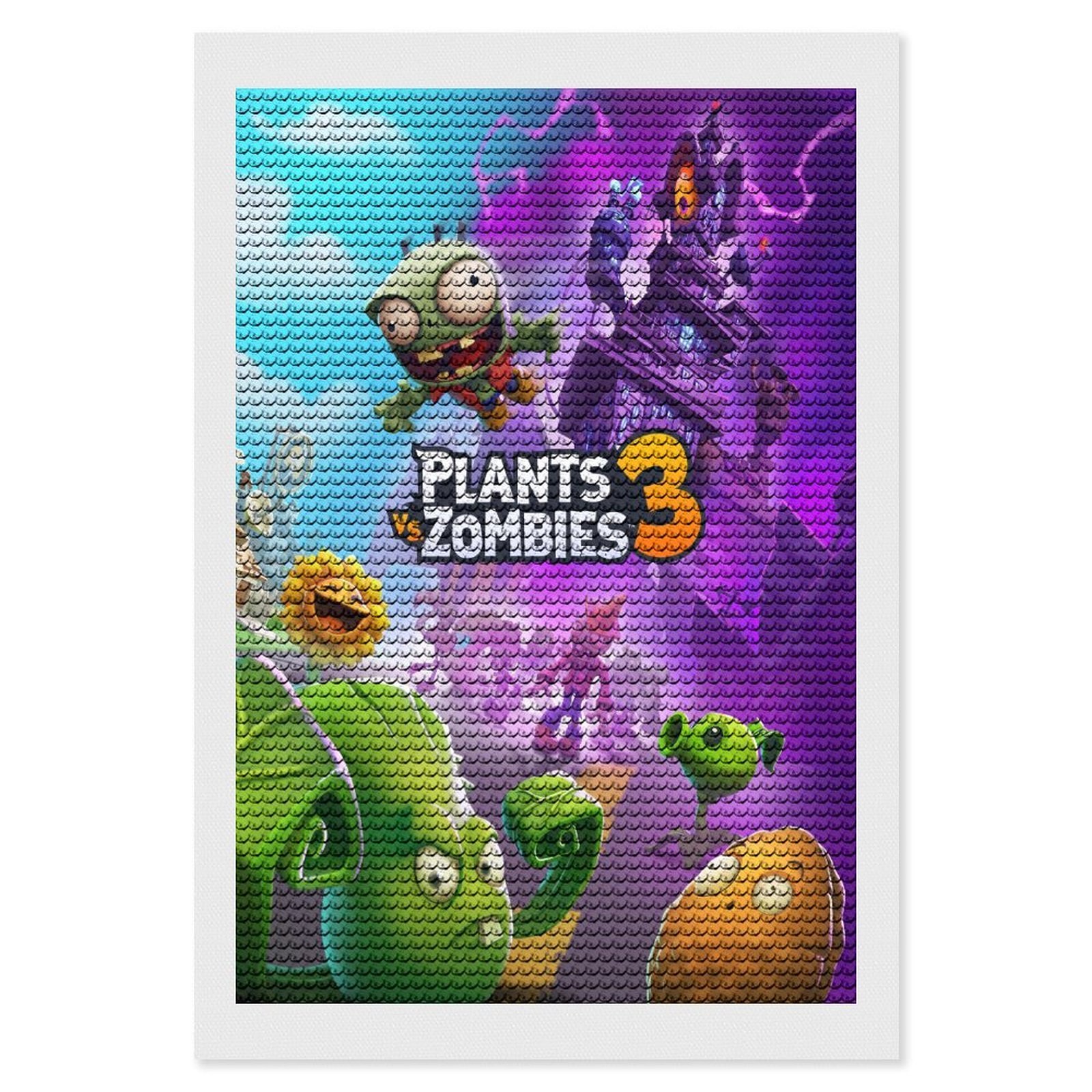 Plants Vs Zombies Diamond Art Kits for Adults 5D Diamond Art Kit Paint ...