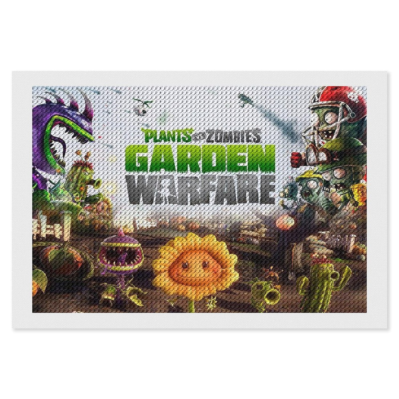 Plants Vs Zombies Diamond Art Kits for Adults 5D Diamond Art Kit Paint ...