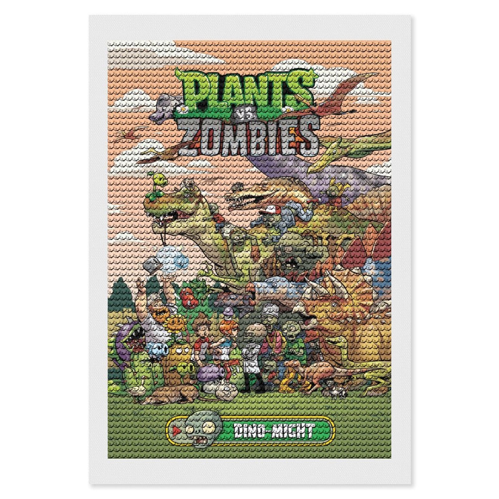 Plants Vs Zombies Diamond Art Kits for Adults 5D Diamond Art Kit Paint ...