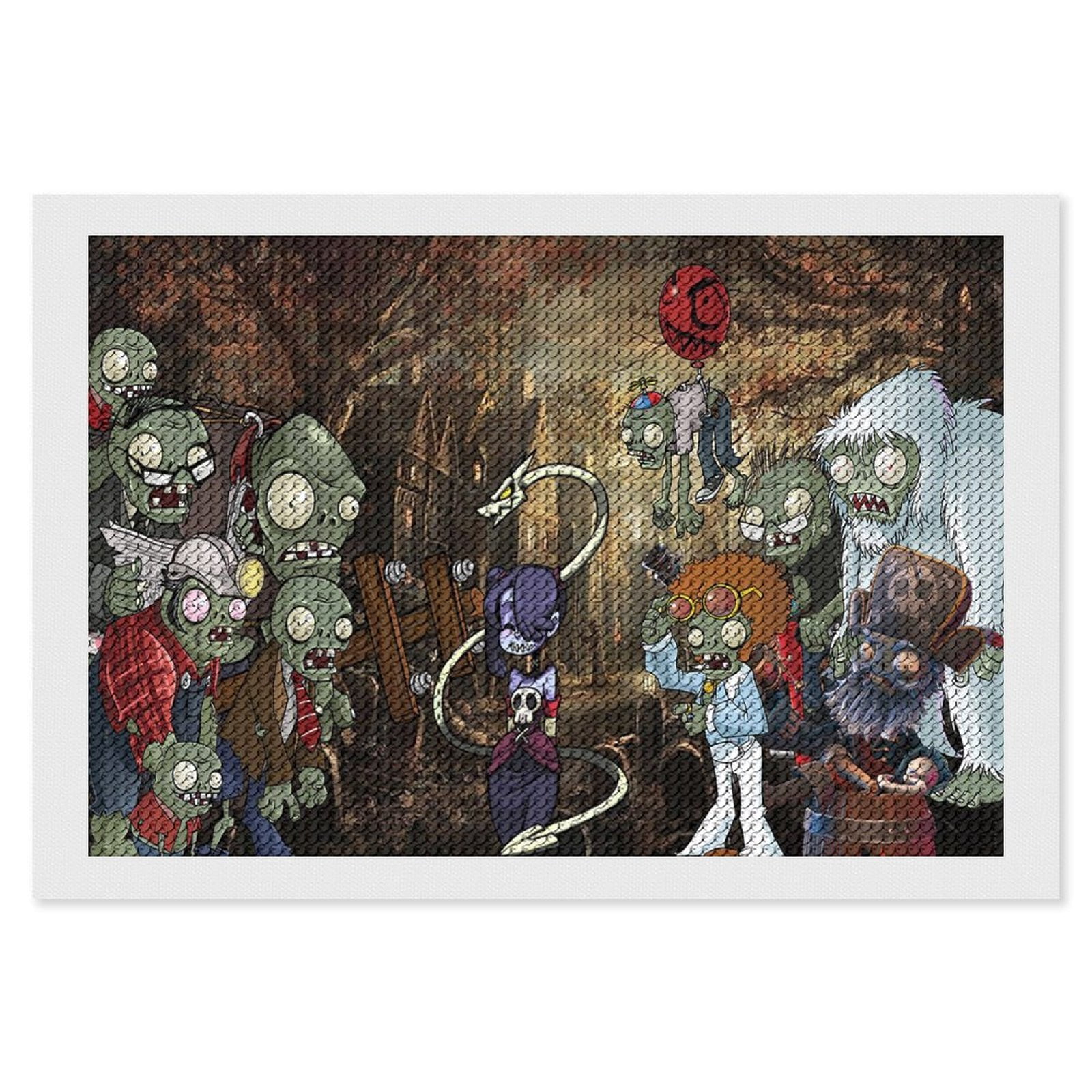 Plants Vs Zombies Diamond Art Kits for Adults 5D Diamond Art Kit Paint ...