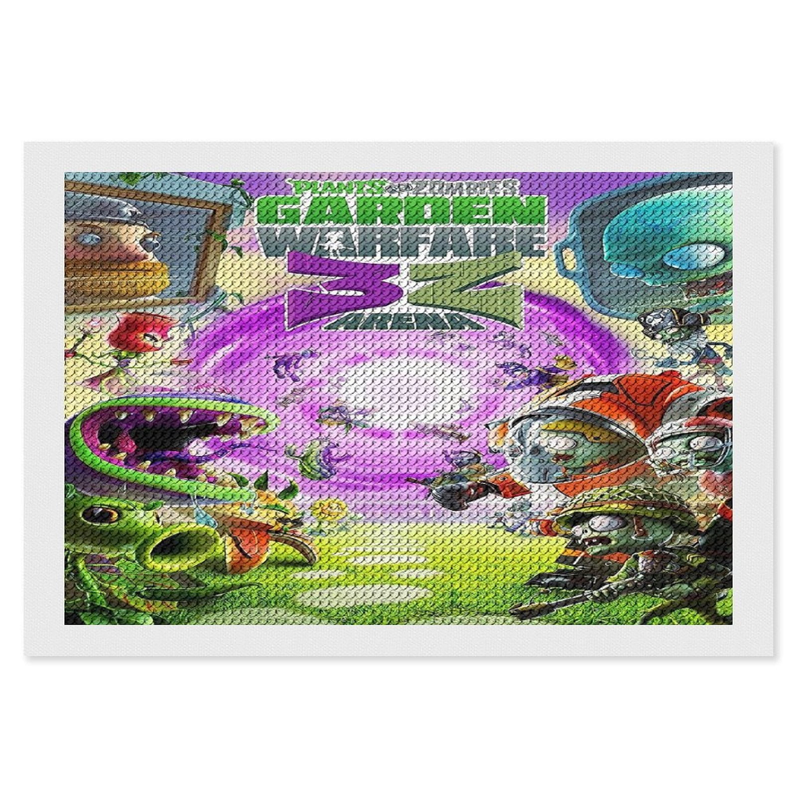 Plants Vs Zombies Diamond Art Kits for Adults 5D Diamond Art Kit Paint ...
