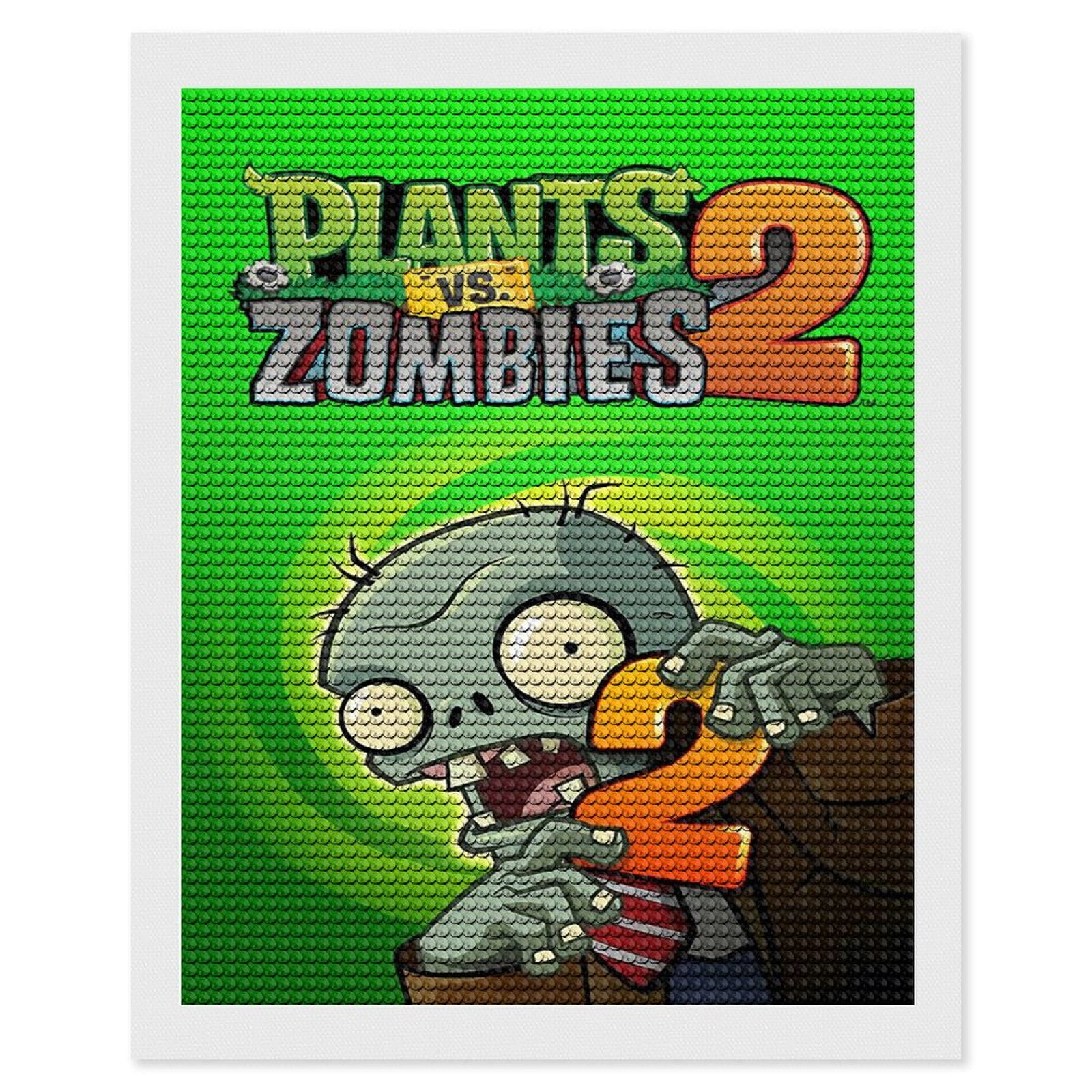 Plants Vs Zombies Diamond Art Kits for Adults 5D Diamond Art Kit Paint ...
