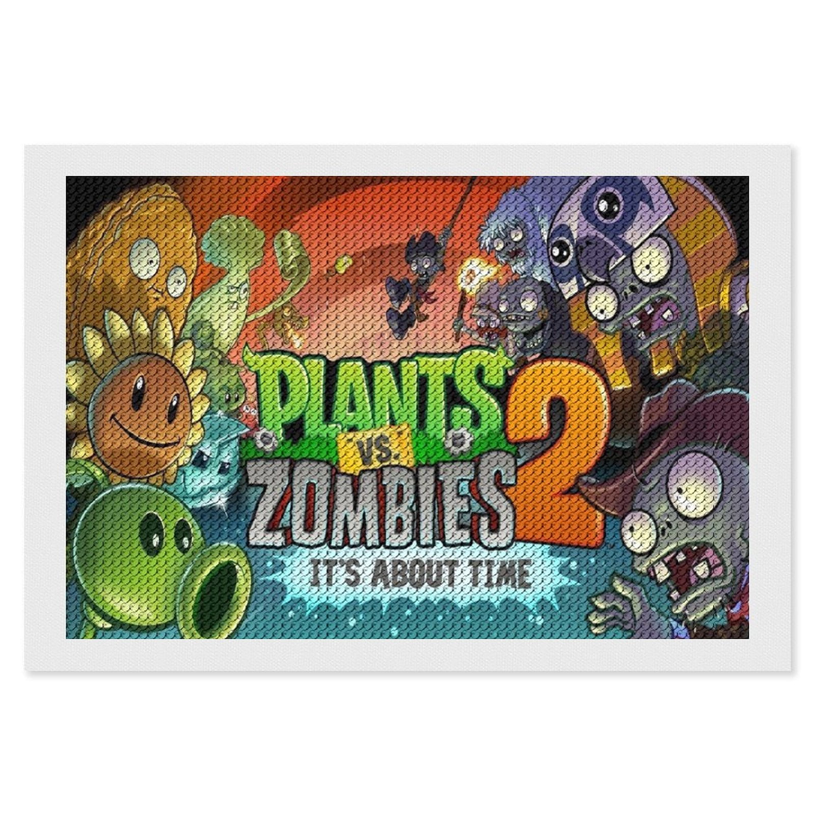 Plants Vs Zombies Diamond Art Kits for Adults Full Drill Diamond Arts ...