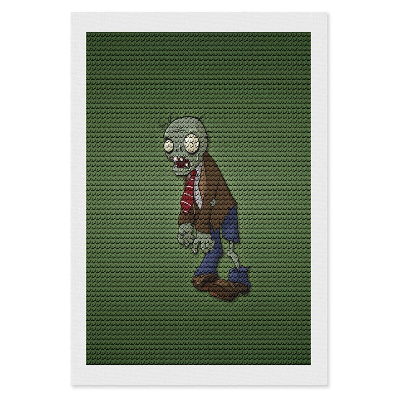 Plants Vs Zombies Diamond Art Kits DIY 5D Anime Painting by Number Kits ...