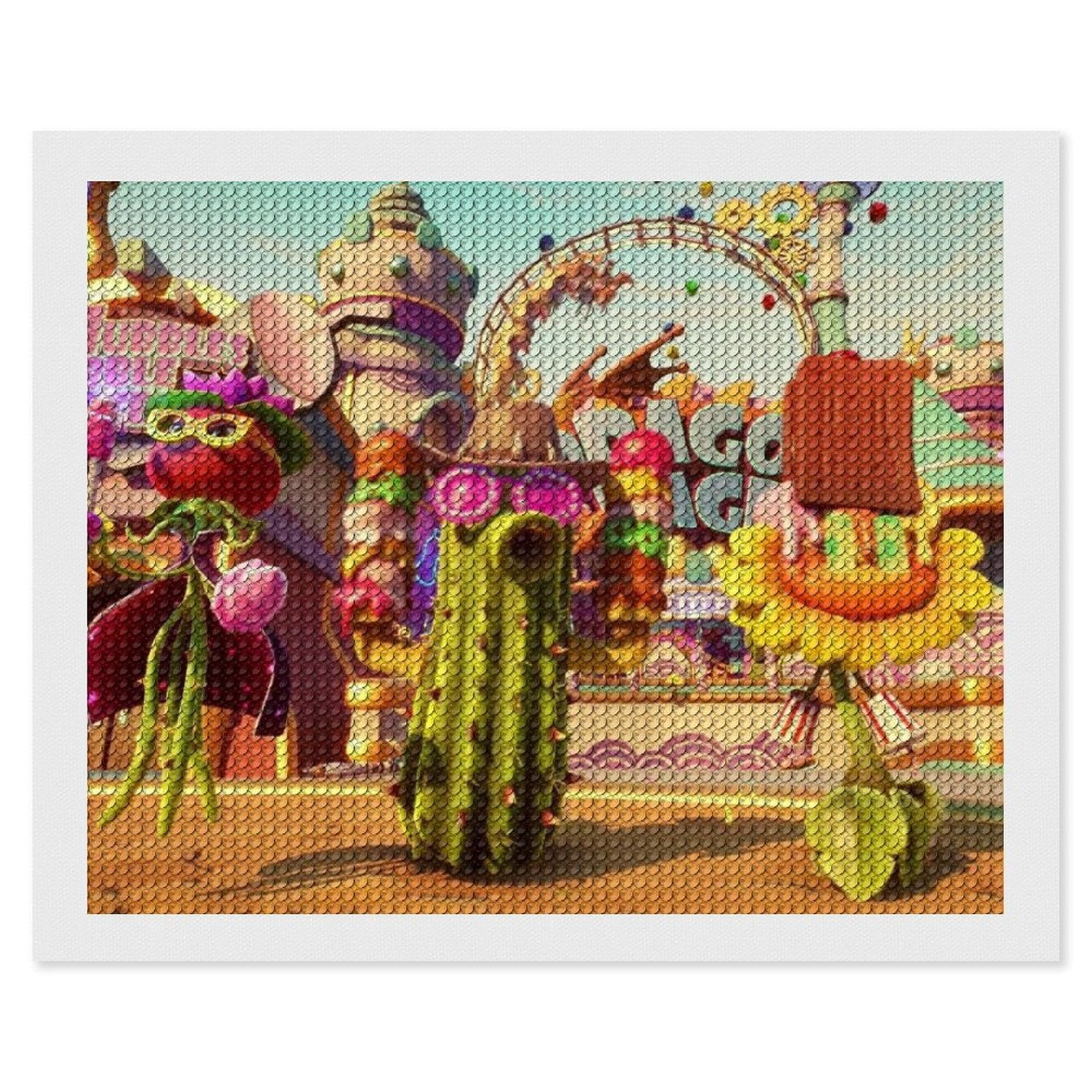 Plants Vs Zombies Diamond Art Kits for Adults Beginners Round 5D Paint ...