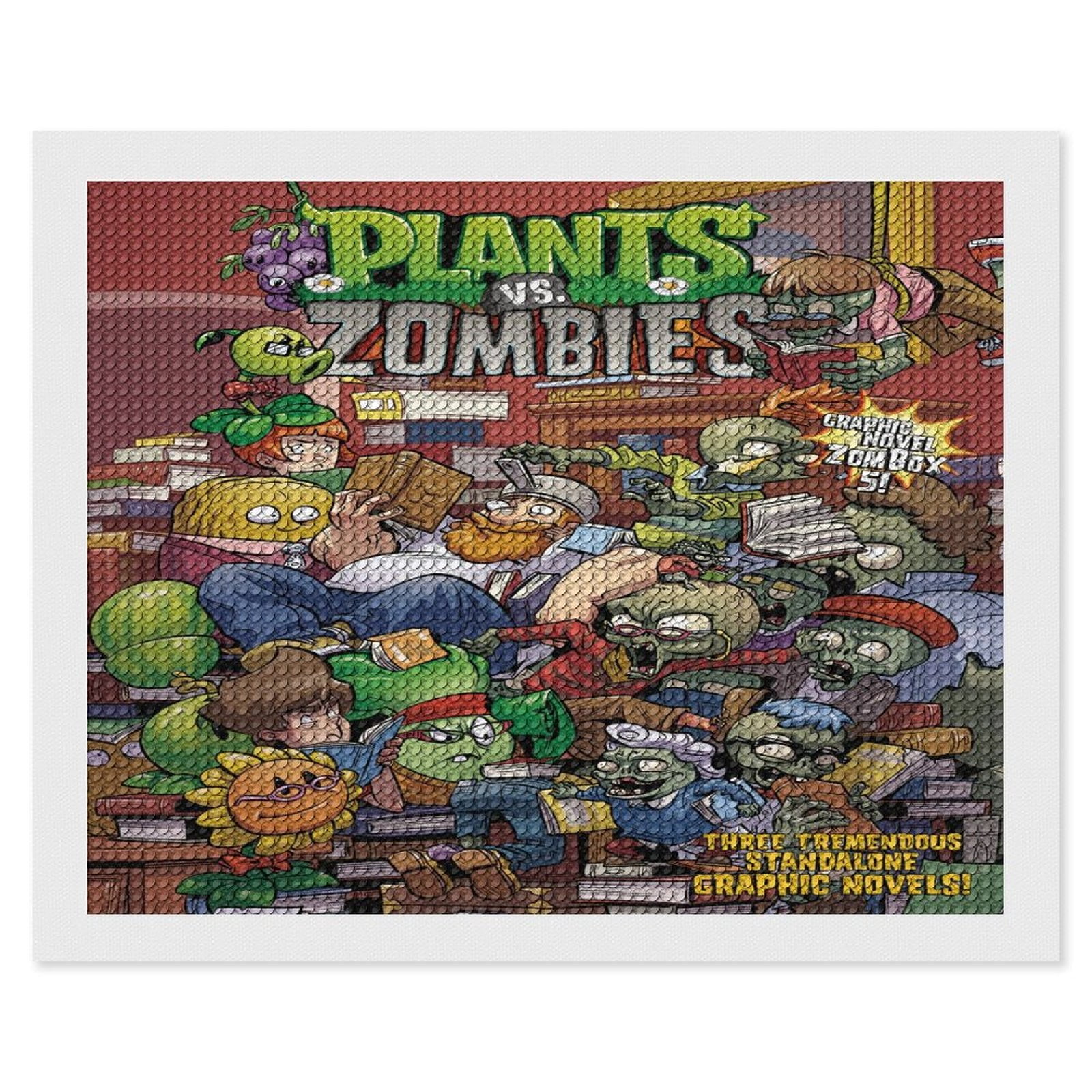 Plants Vs Zombies Diamond Art Kits for Adults, Diamond Art Gem Art ...
