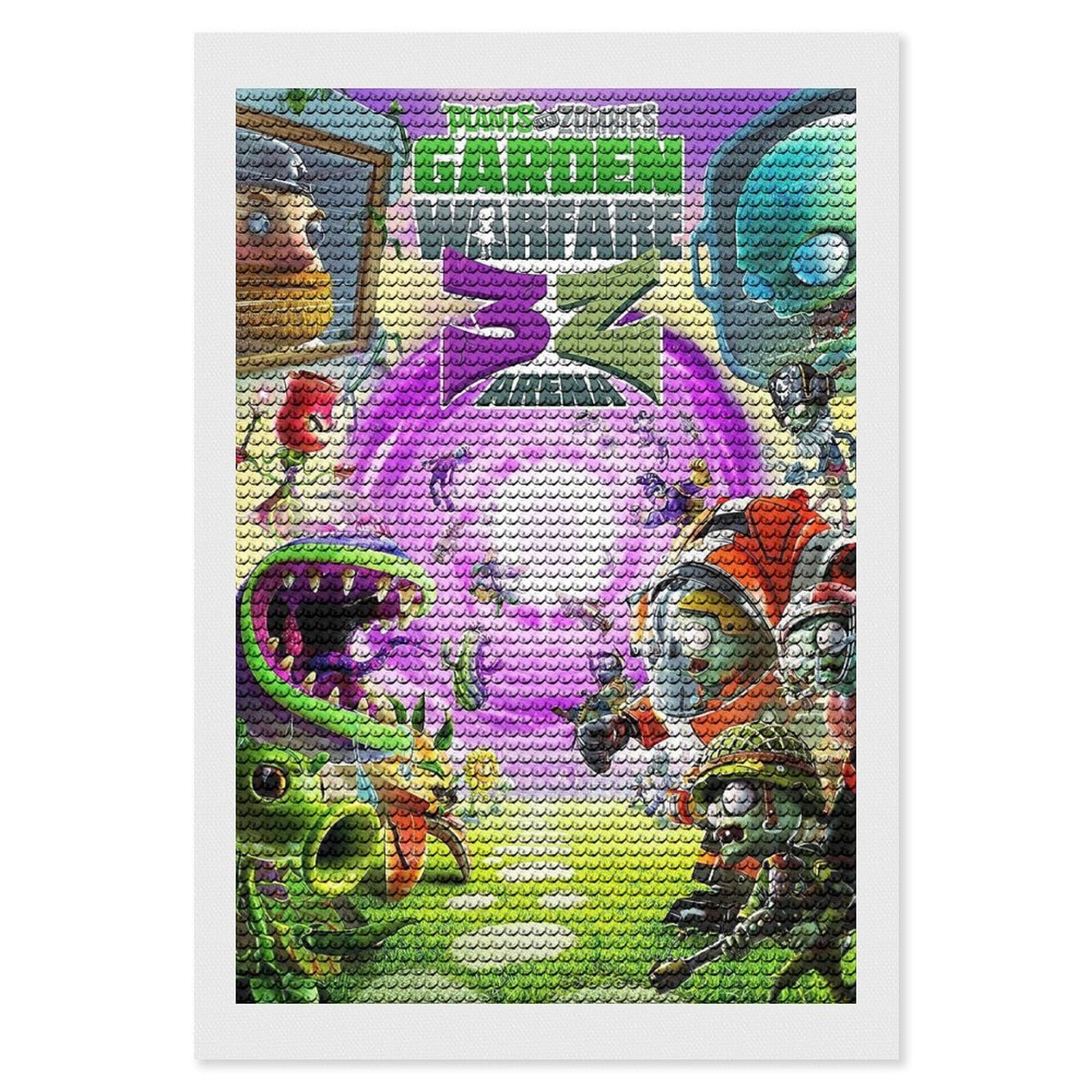 Plants Vs Zombies Diamond Art Kits for Adults Diamond Art Gem Art ...