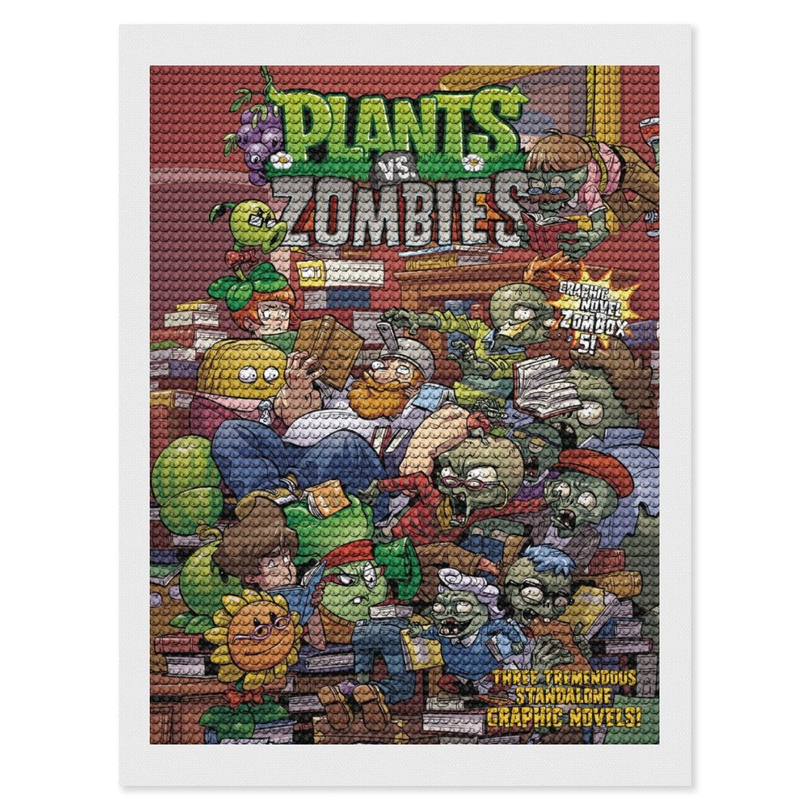 Plants Vs Zombies Diamond Art Kits for Adults Diamond Art Gem Art ...