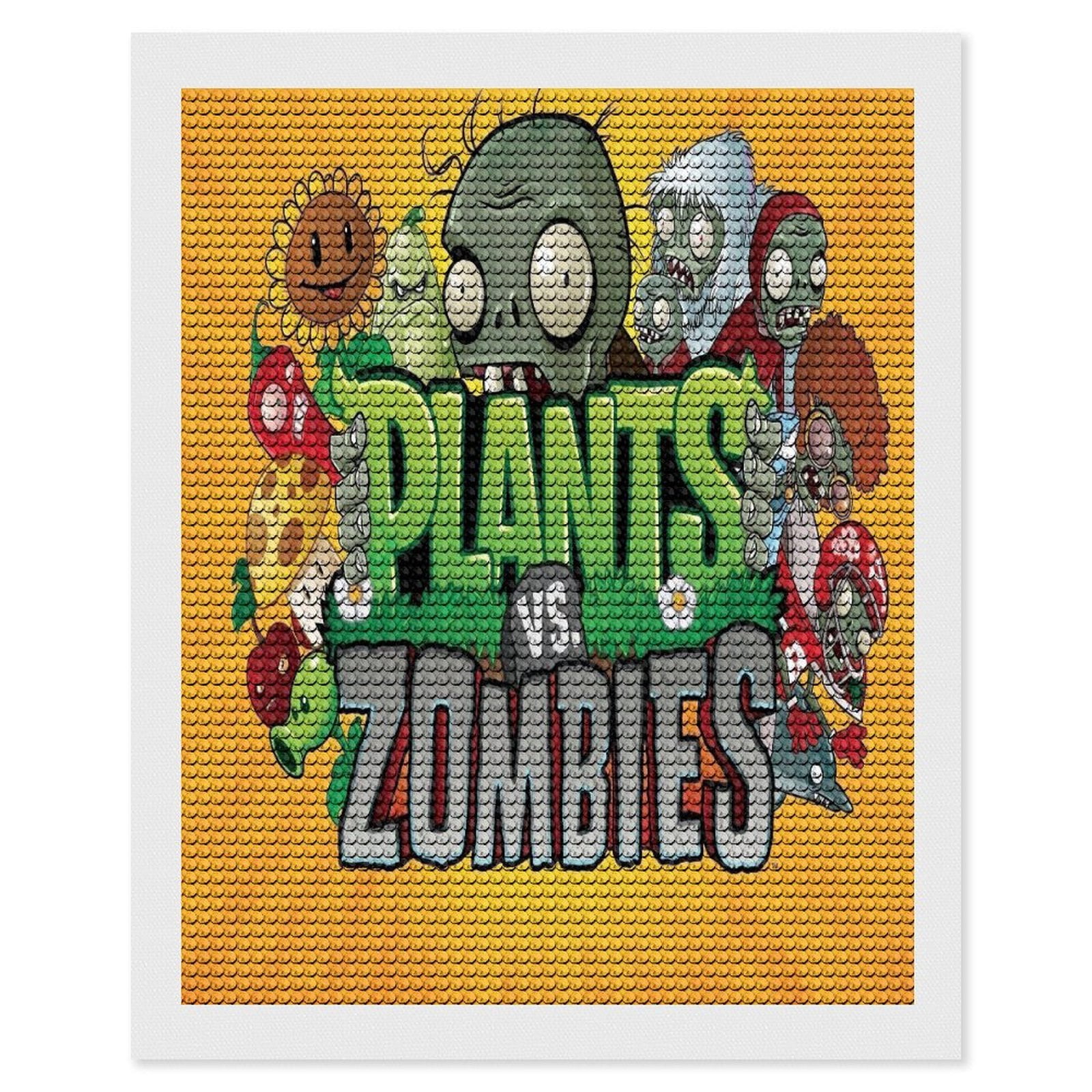 Plants Vs Zombies Diamond Art Kits for Adults, Diamond Art Gem Art ...