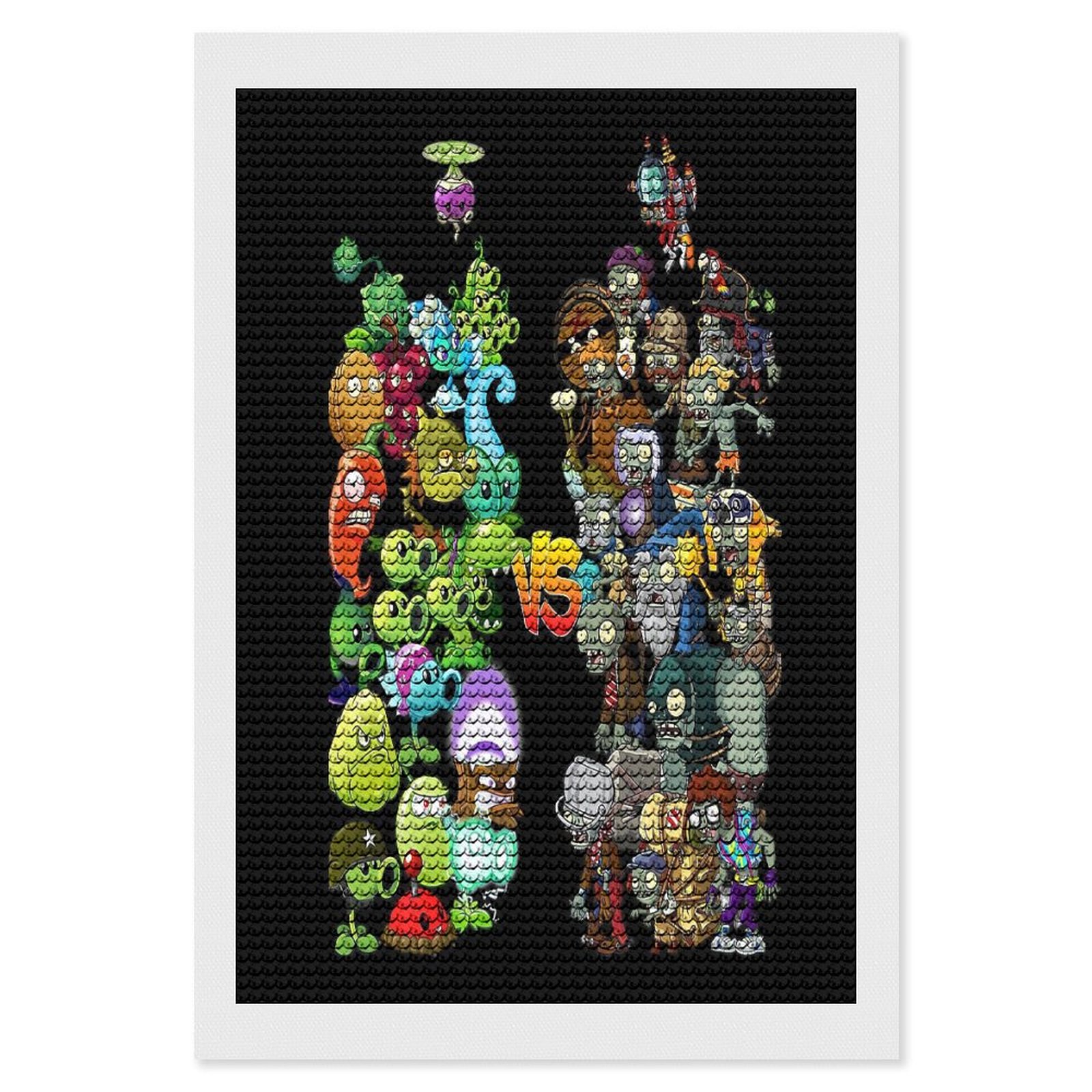Plants Vs Zombies Diamond Art Kits for Adults, Diamond Art Gem Art ...