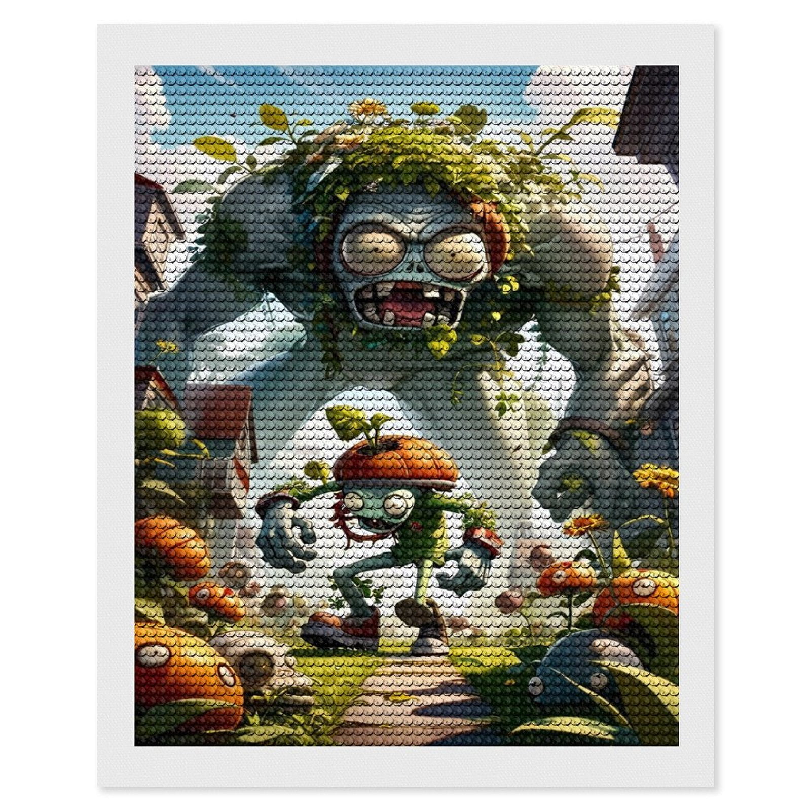 Plants Vs Zombies Diamond Art Kits for Adults Diamond Art Gem Art ...