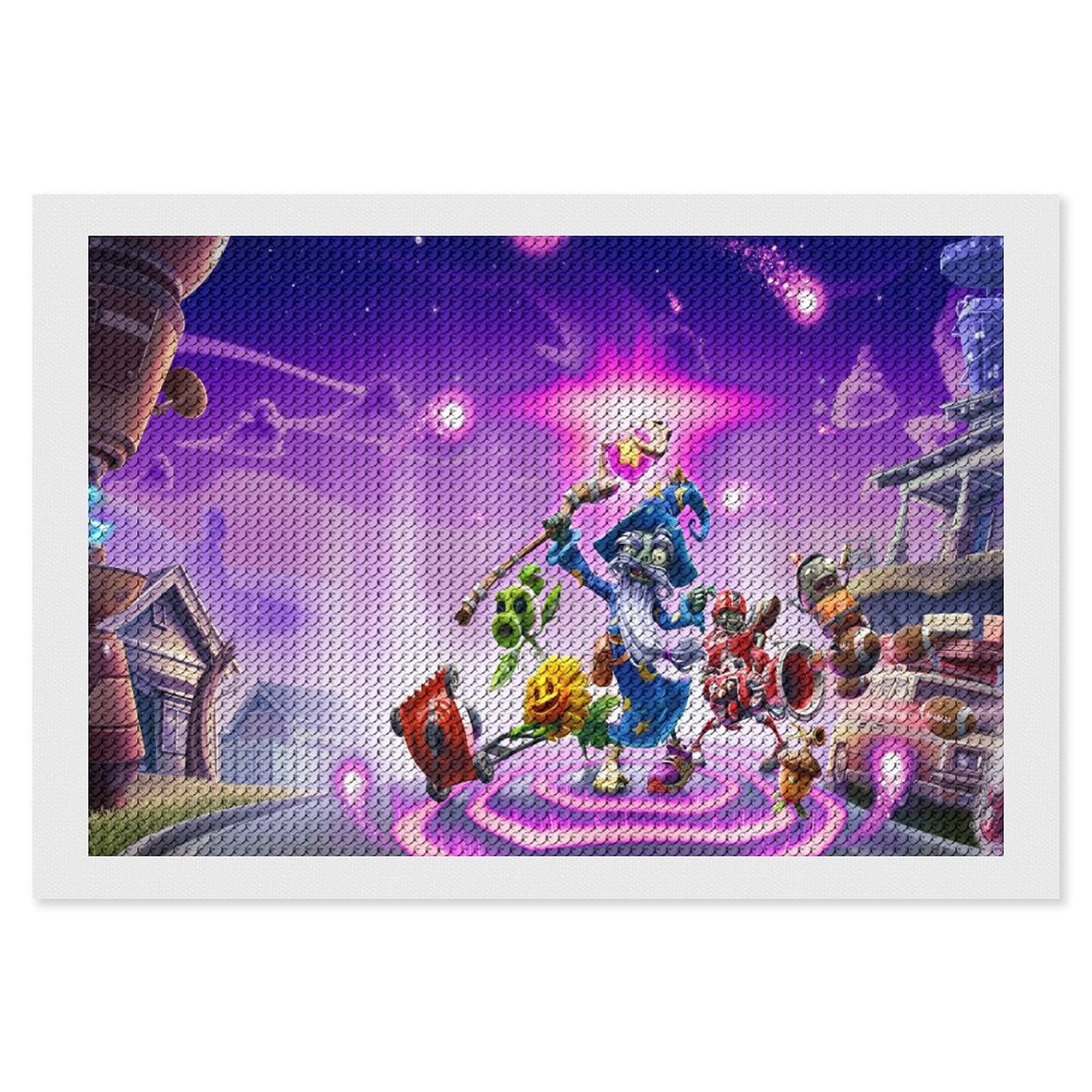 Plants Vs Zombies Diamond Art Kits for Adults Diamond Art Gem Art ...