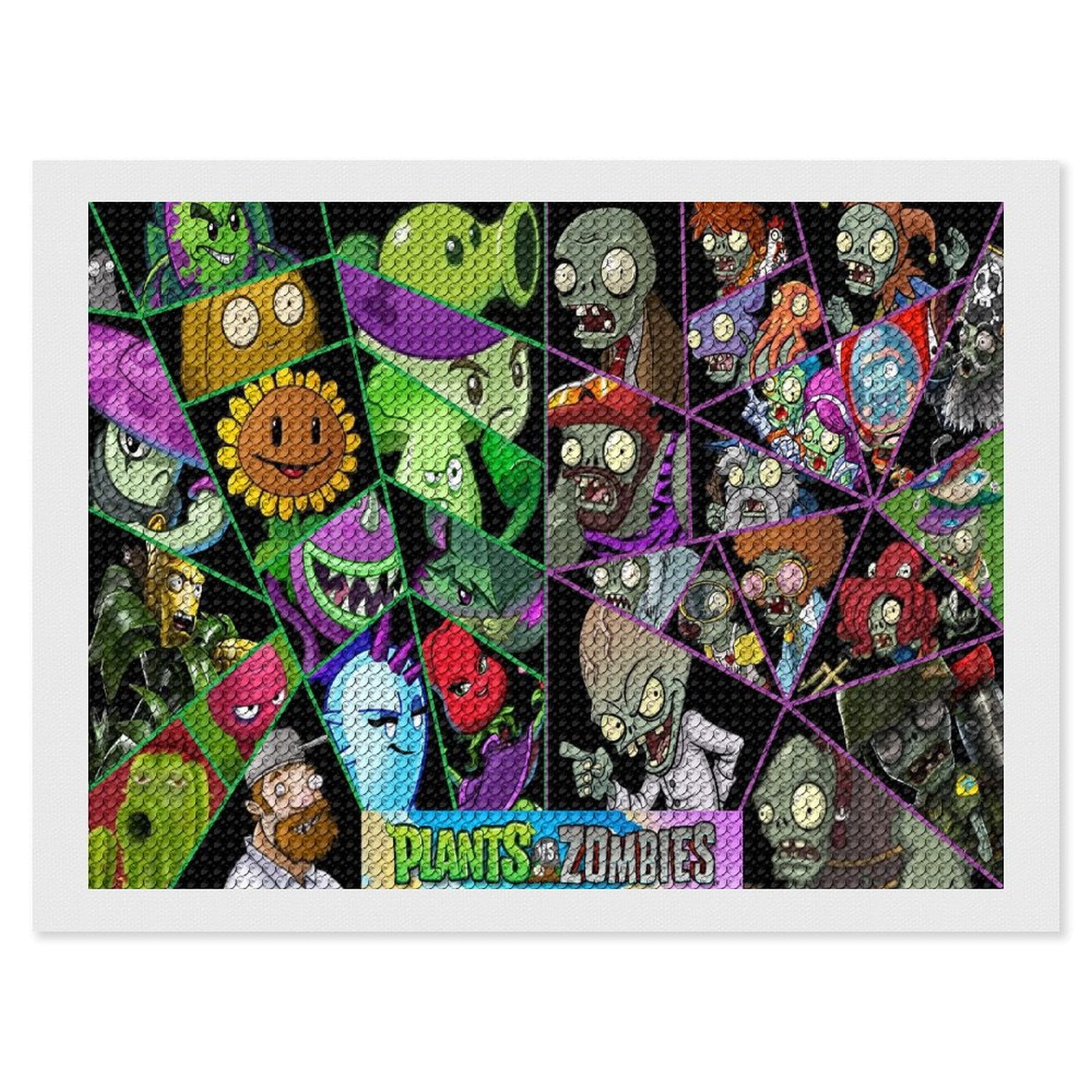 Plants Vs Zombies Diamond Art Kits for Adults Diamond Art Gem Art ...