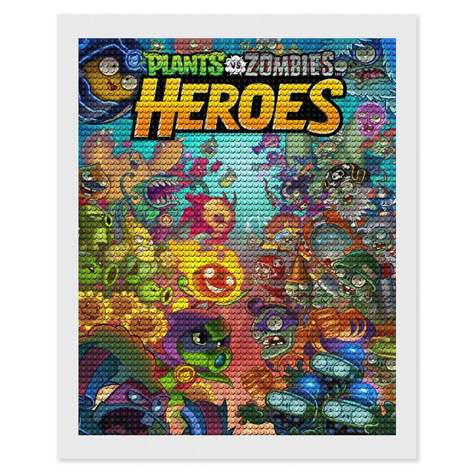 Plants Vs Zombies Diamond Art Kits for Adults Diamond Art Gem Art ...