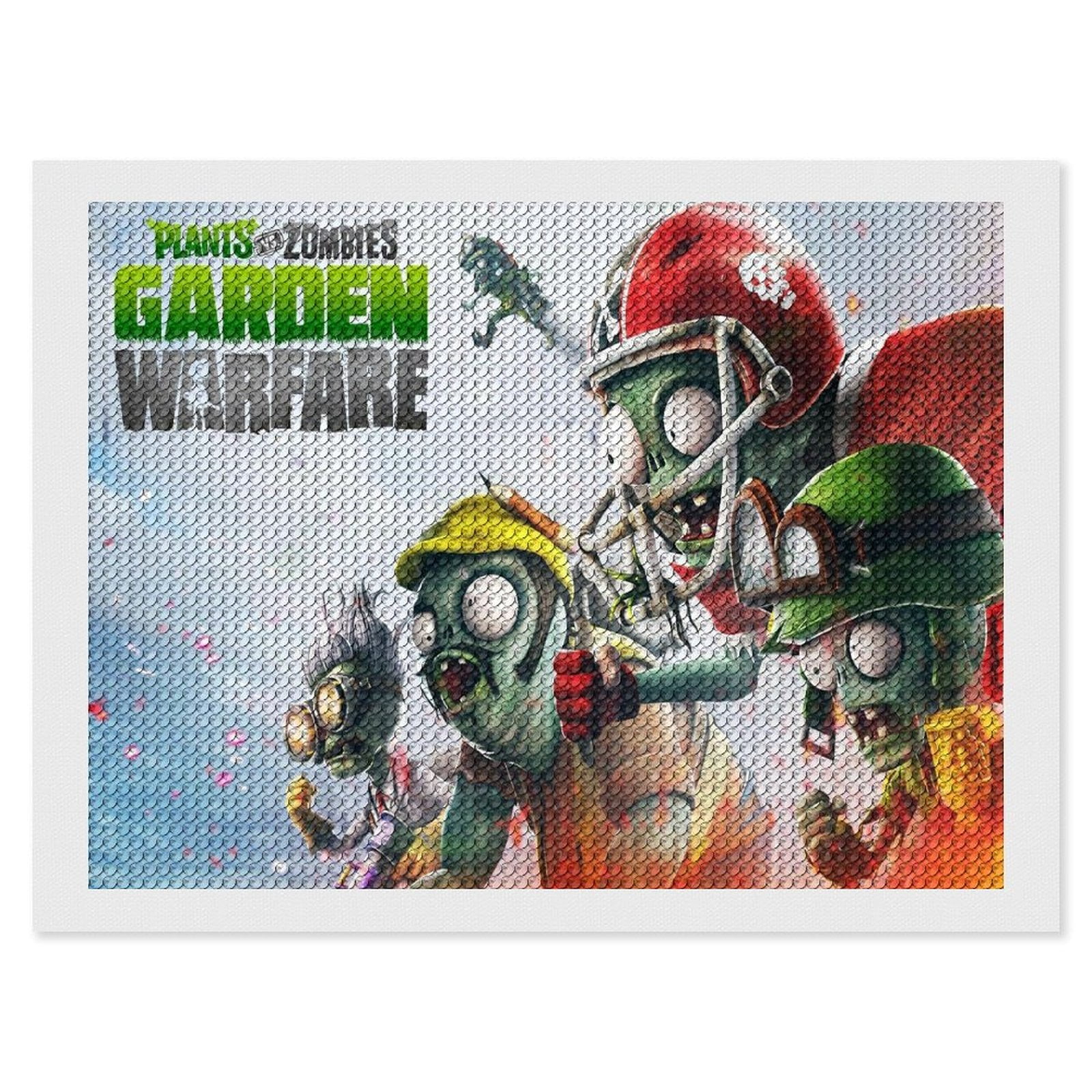 Plants Vs Zombies Diamond Art Kits for Adults Diamond Art Gem Art ...