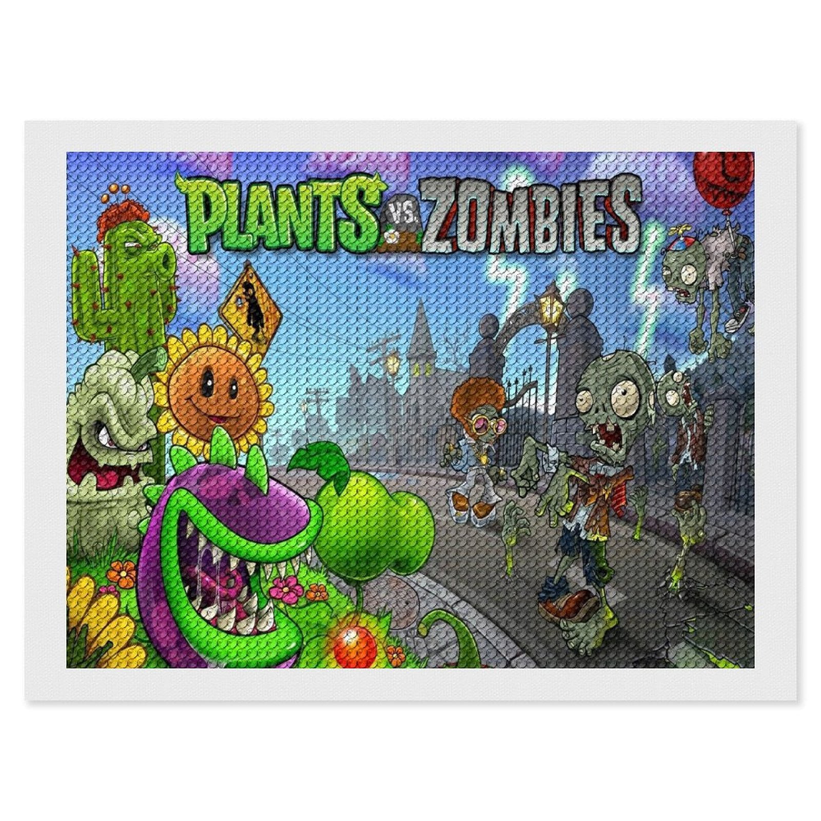 Plants Vs Zombies Diamond Art Kits for Adults Diamond Art Gem Art ...