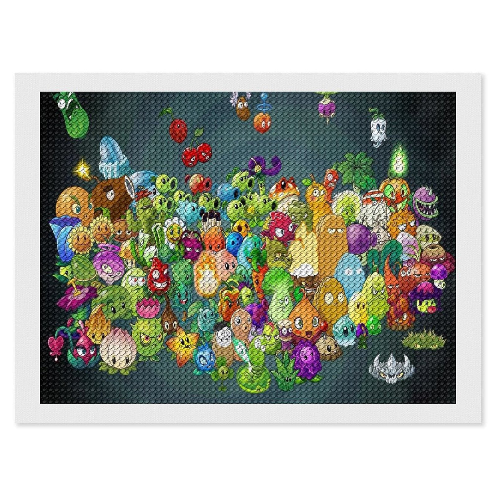 Plants Vs Zombies Diamond Art Kits for Adults Diamond Art Gem Art ...