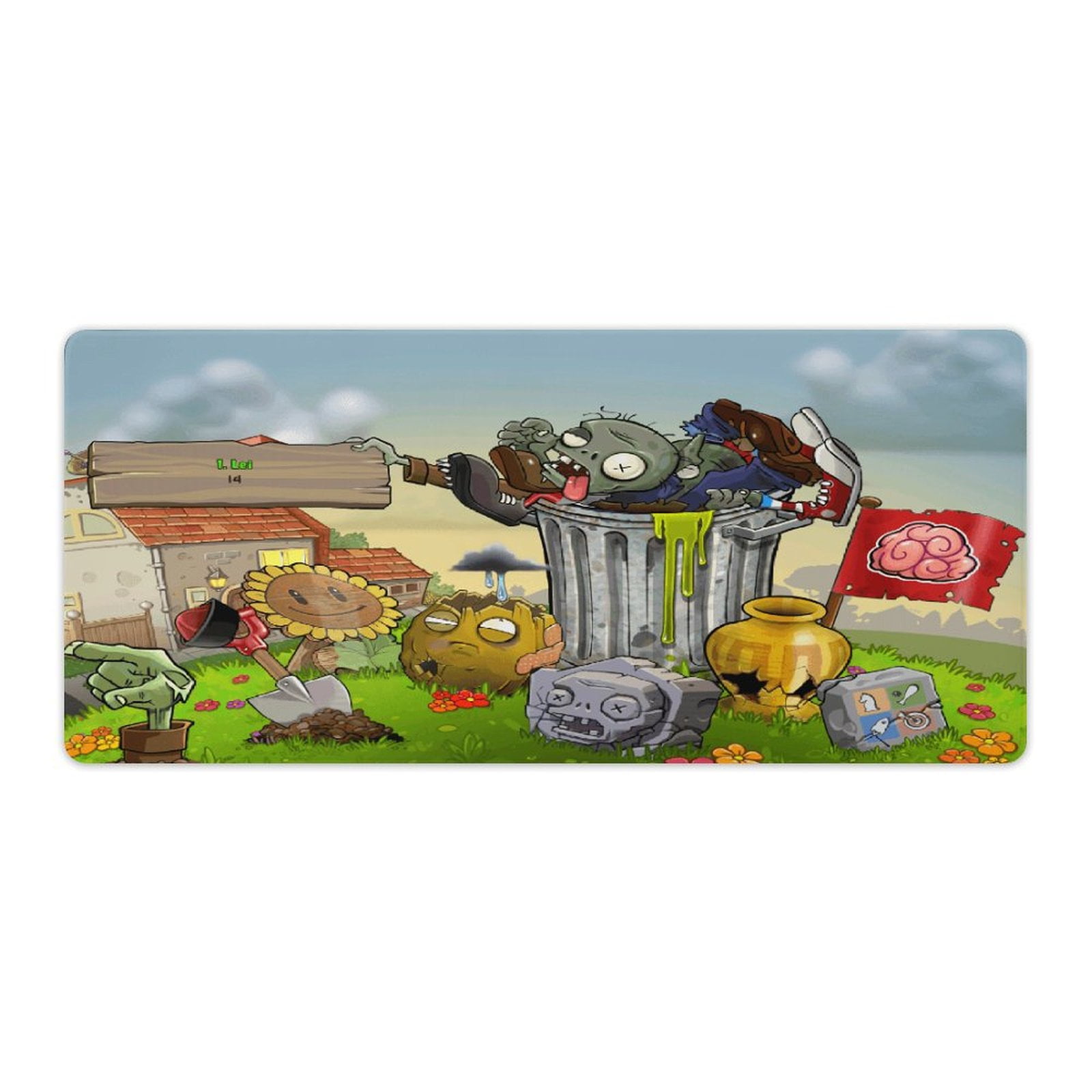 Plants Vs Zombies Gaming Mouse Mat Large Mouse Mat Extended Mouse Pad ...