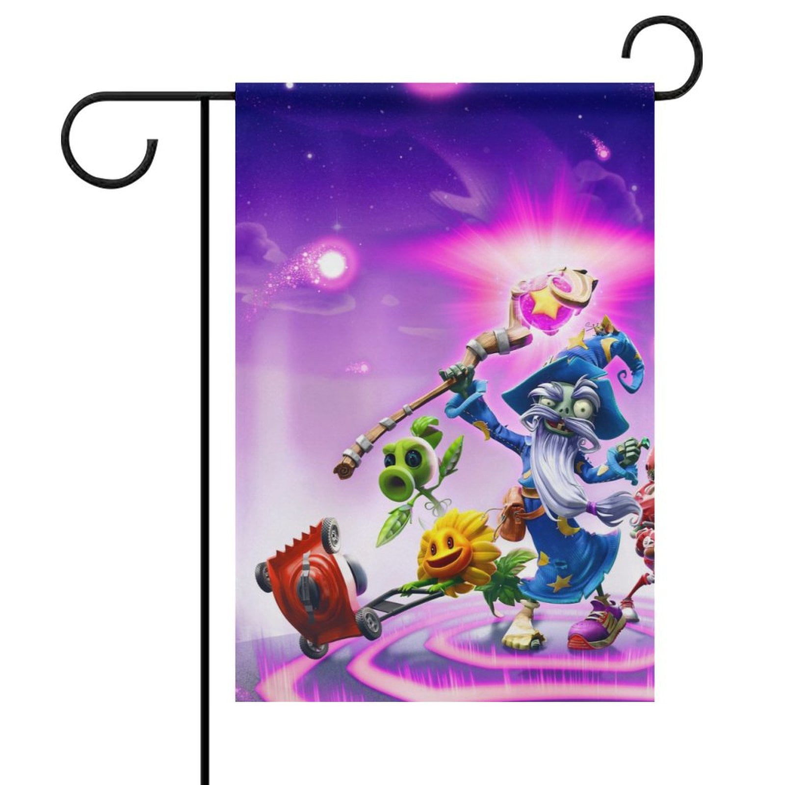 Plants Vs Zombies Garden Banner - Double-Sided House Outdoor Flag for ...