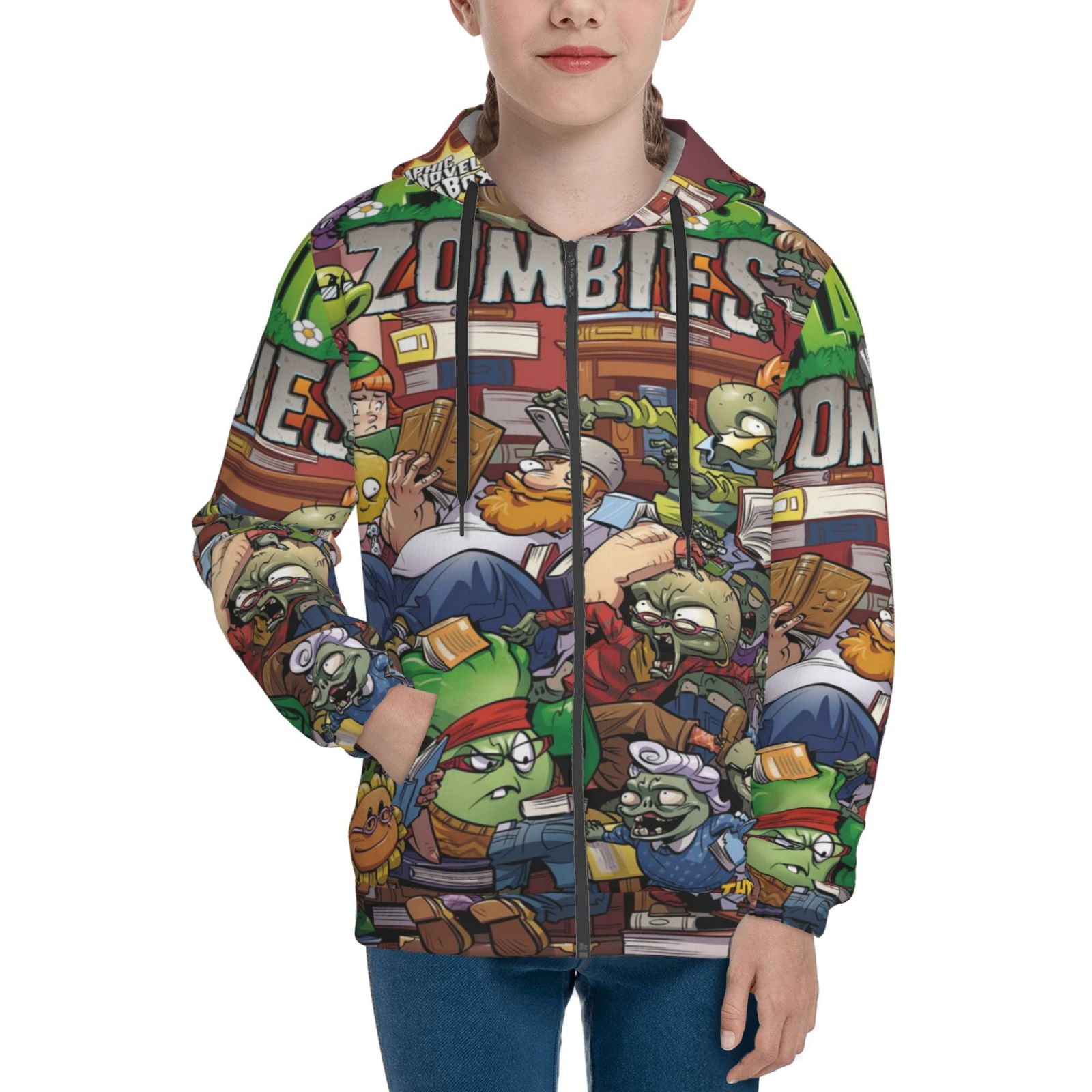Plants Vs Zombies Hoodie 3D Print Pullover Hooded Long Sleeve ...