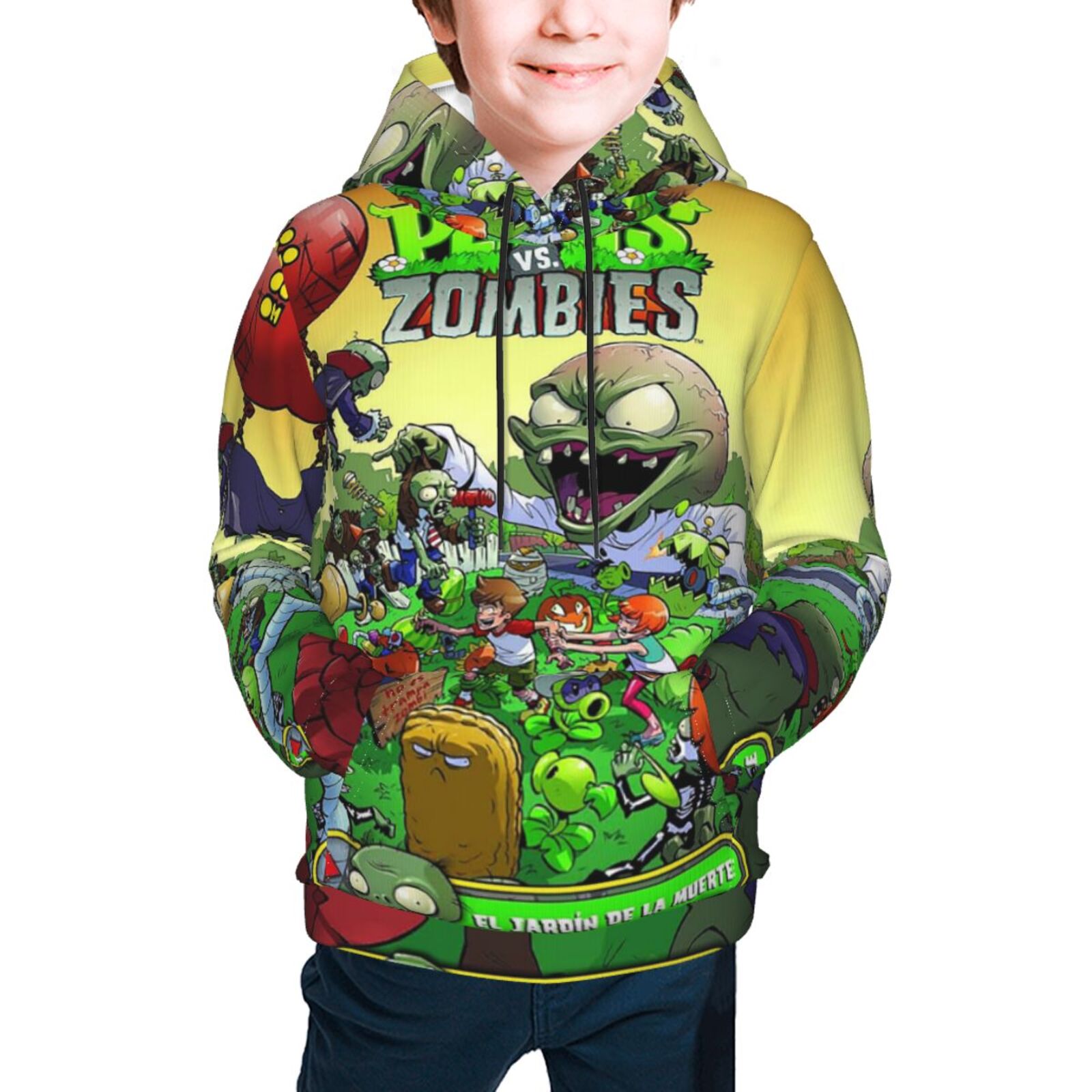 Plants Vs Zombies Kids Pullover Hoodies 3d Print Hooded Sweatshirt With ...