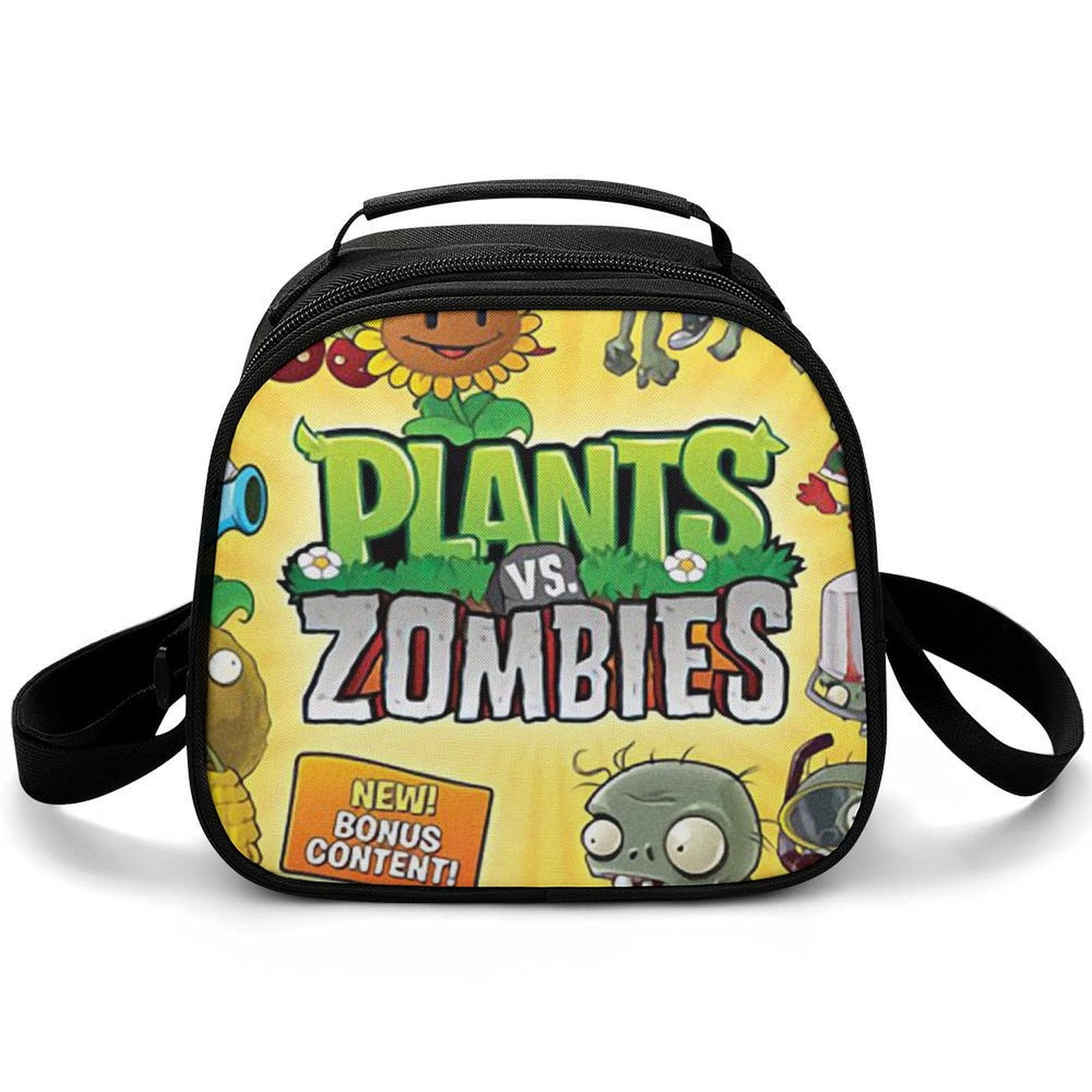 Plants Vs Zombies Lunch Bag Cooler Bag Portable Meal Holder Shoulder ...