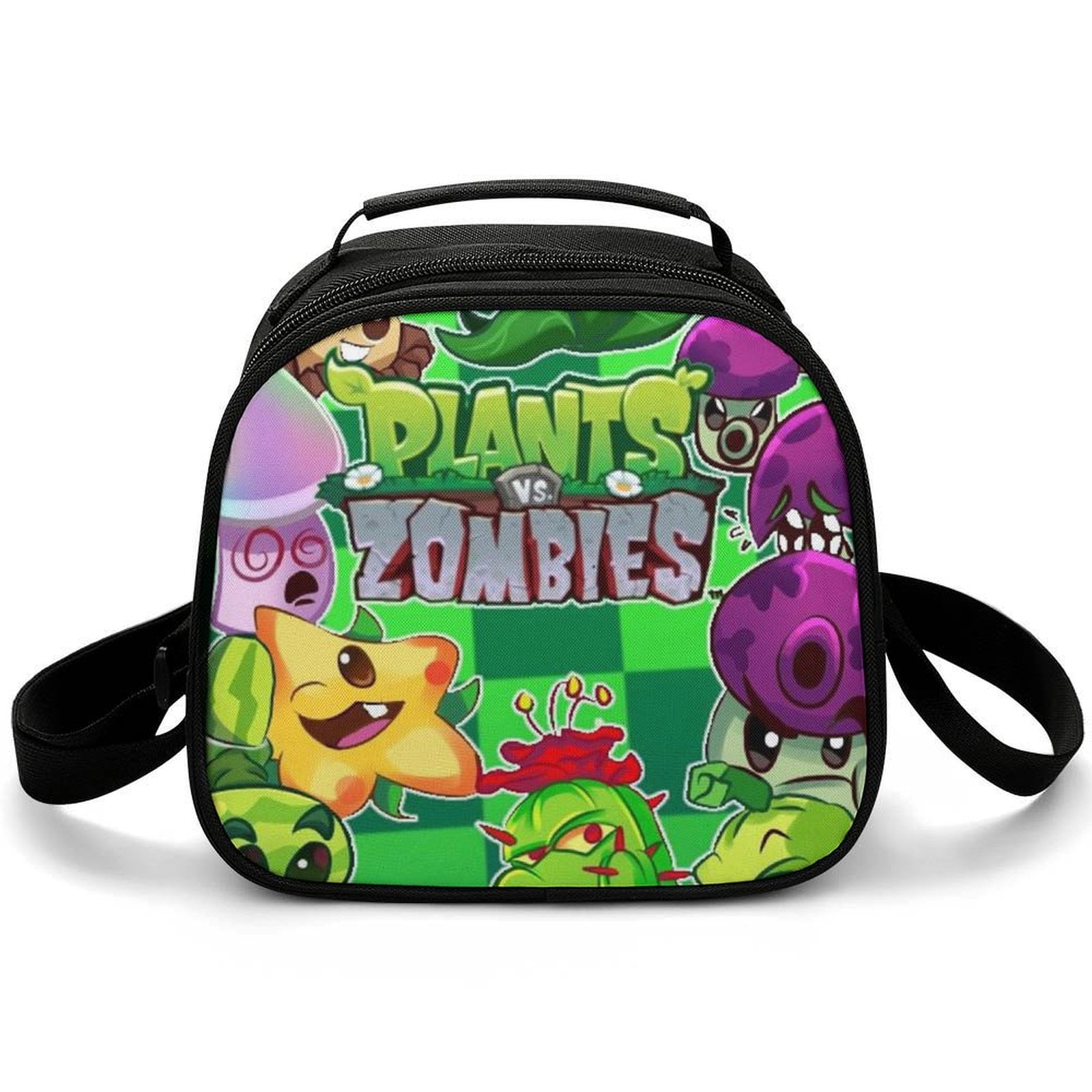 Plants Vs Zombies Lunch Bag Cooler Bag Portable Meal Holder Shoulder ...