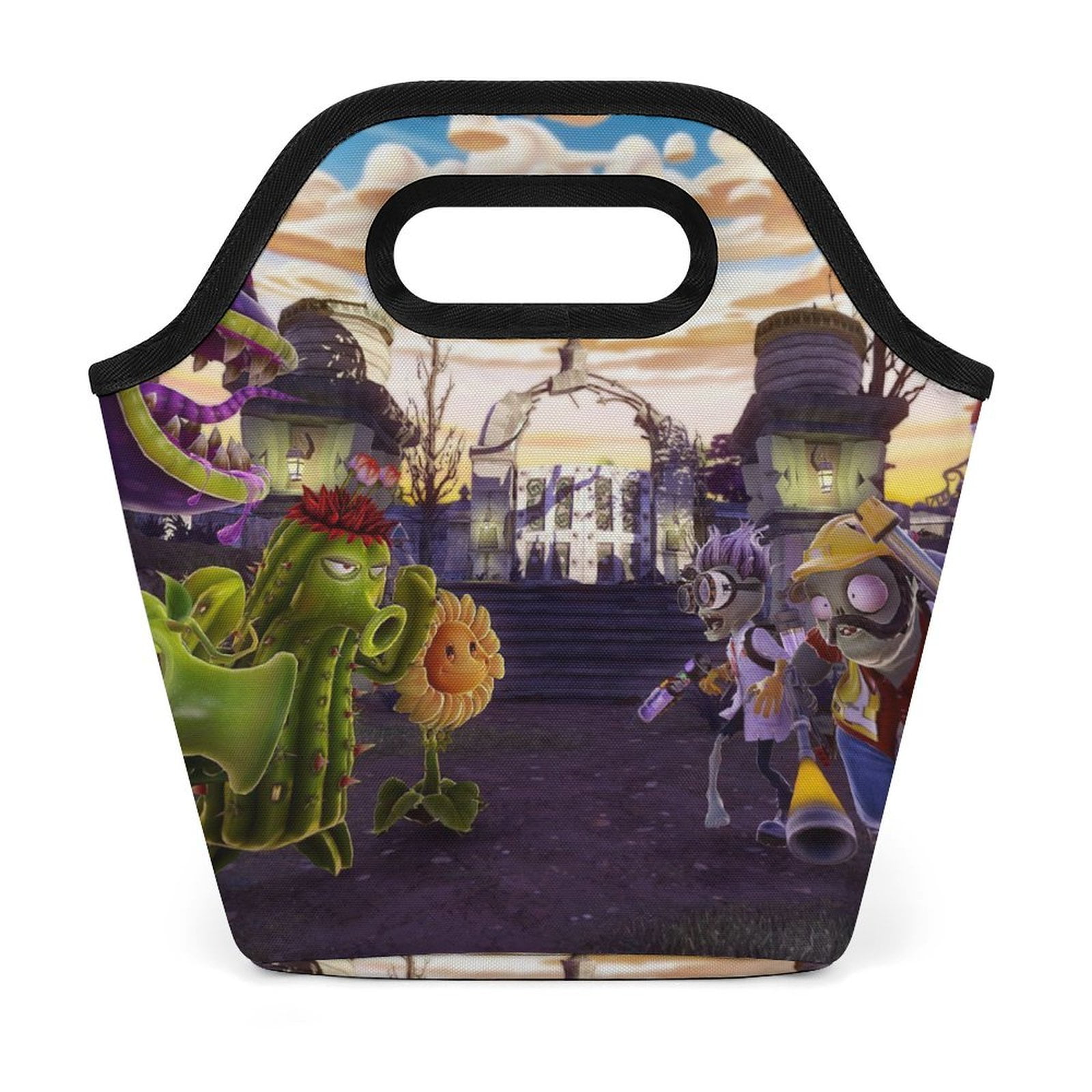 Plants Vs Zombies Lunch Bag, Insulated Lunch Tote Large Lunch Box ...