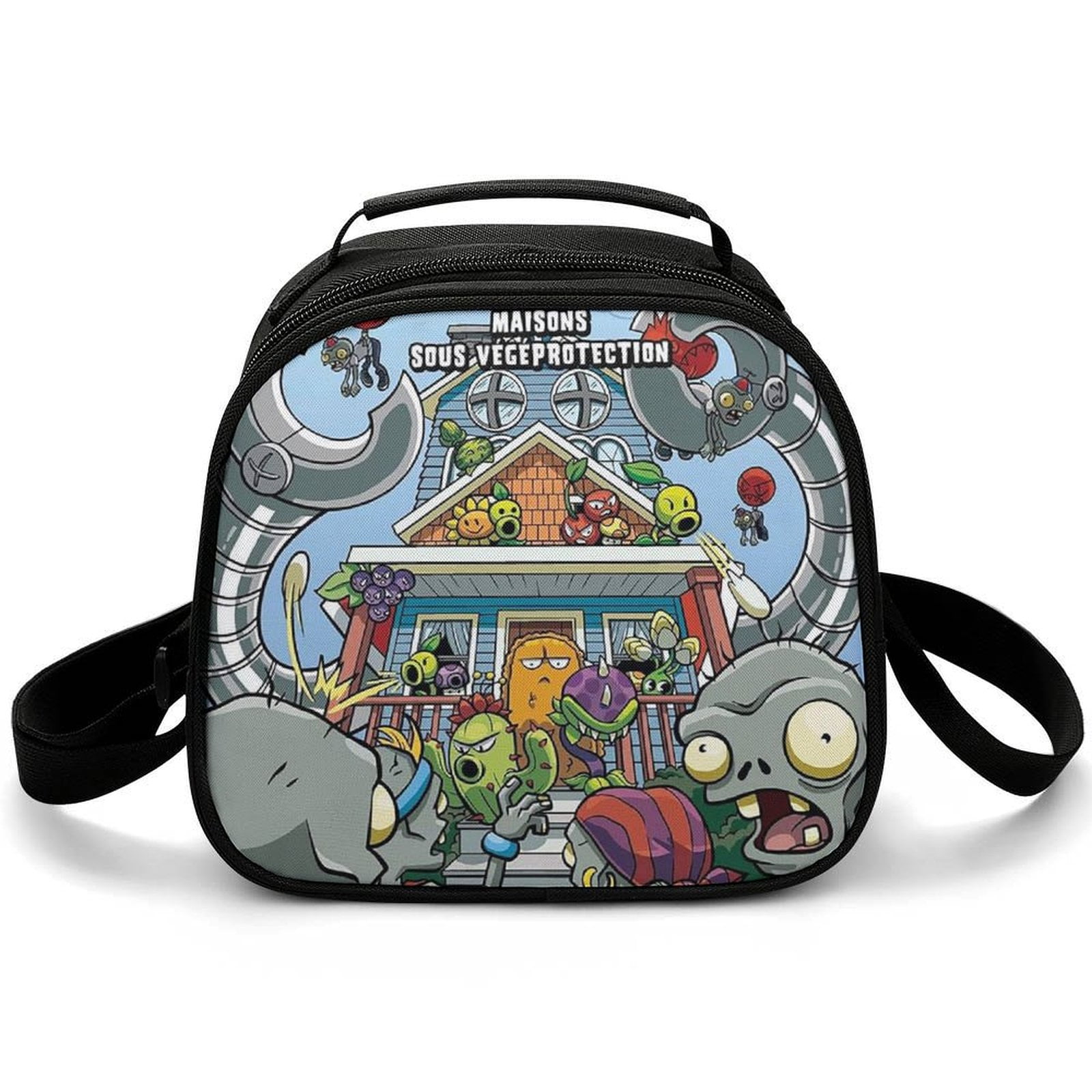 Plants Vs Zombies Lunch Bag, Insulated Lunch Tote Large Lunch Box ...