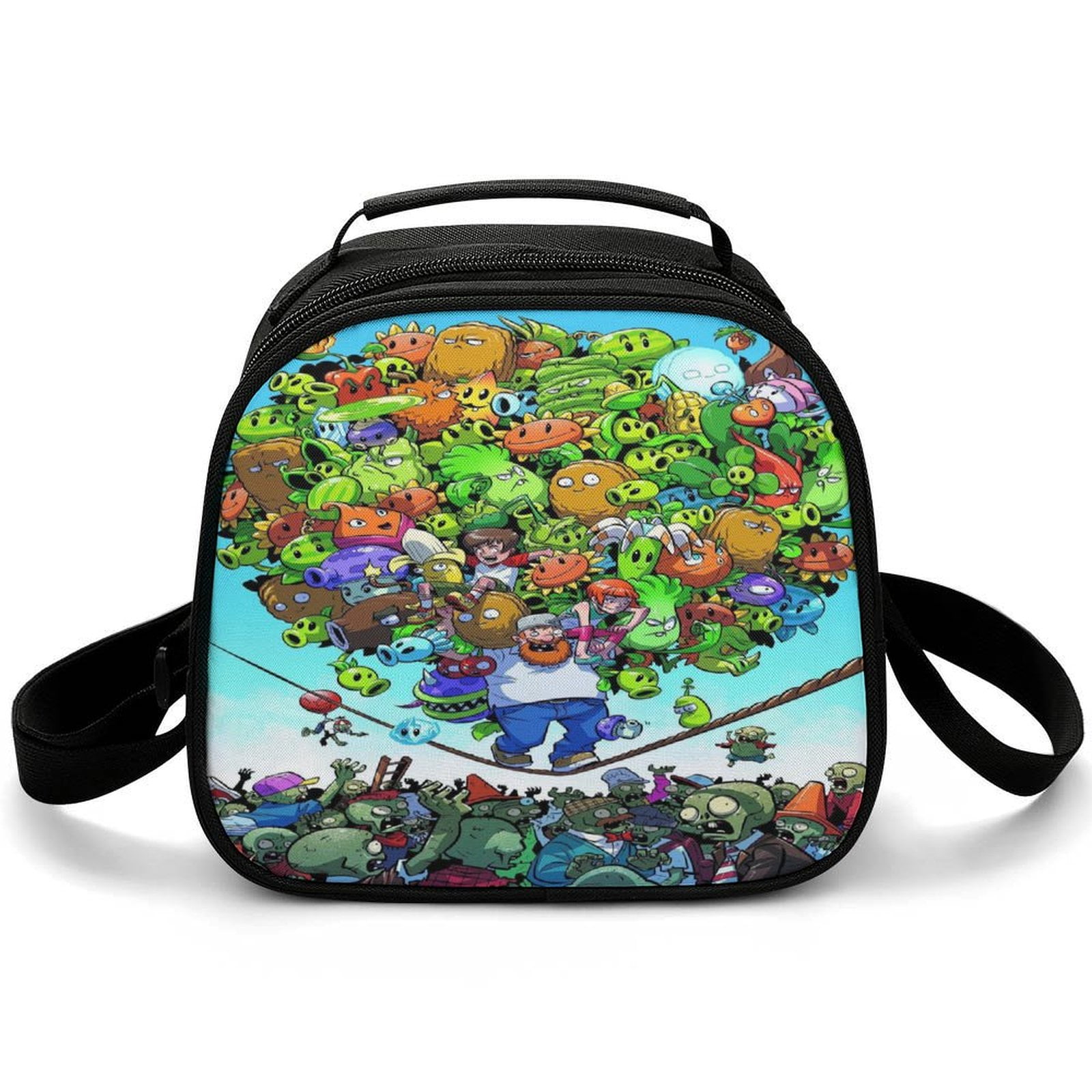 Plants Vs Zombies Lunch Box Reusable Lunch Bag Insulated Portable Lunch ...