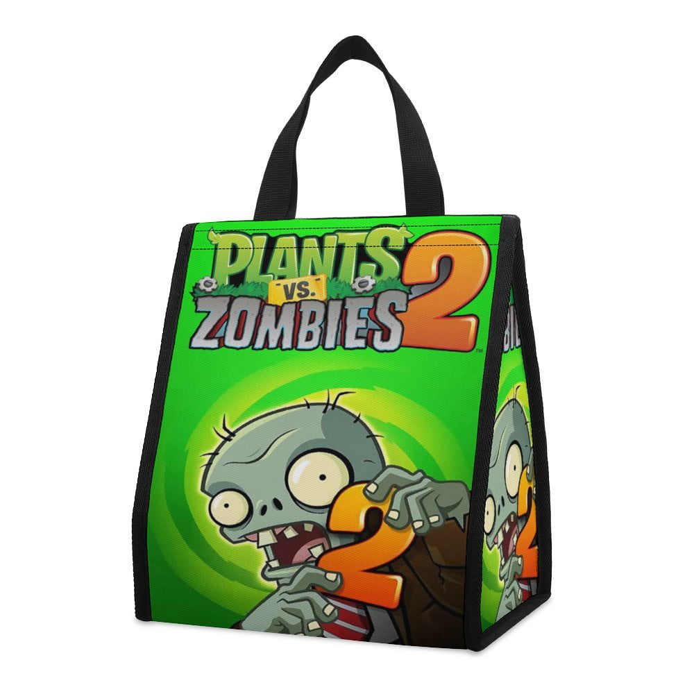 Plants Vs Zombies Lunch Box Reusable Lunch Bag Insulated Portable Lunch ...