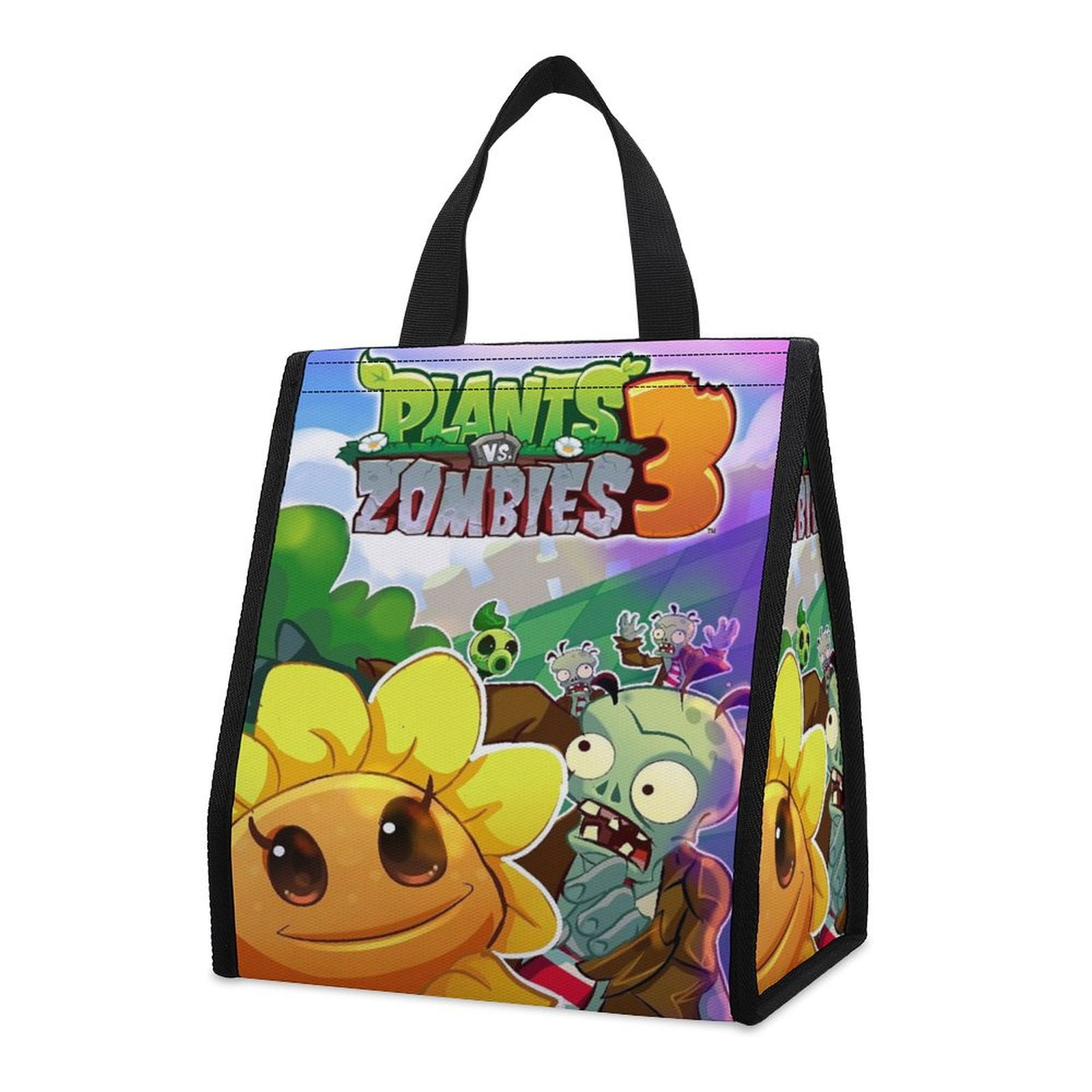 Plants Vs Zombies Lunch Box Reusable Lunch Bag Insulated Portable Lunch ...