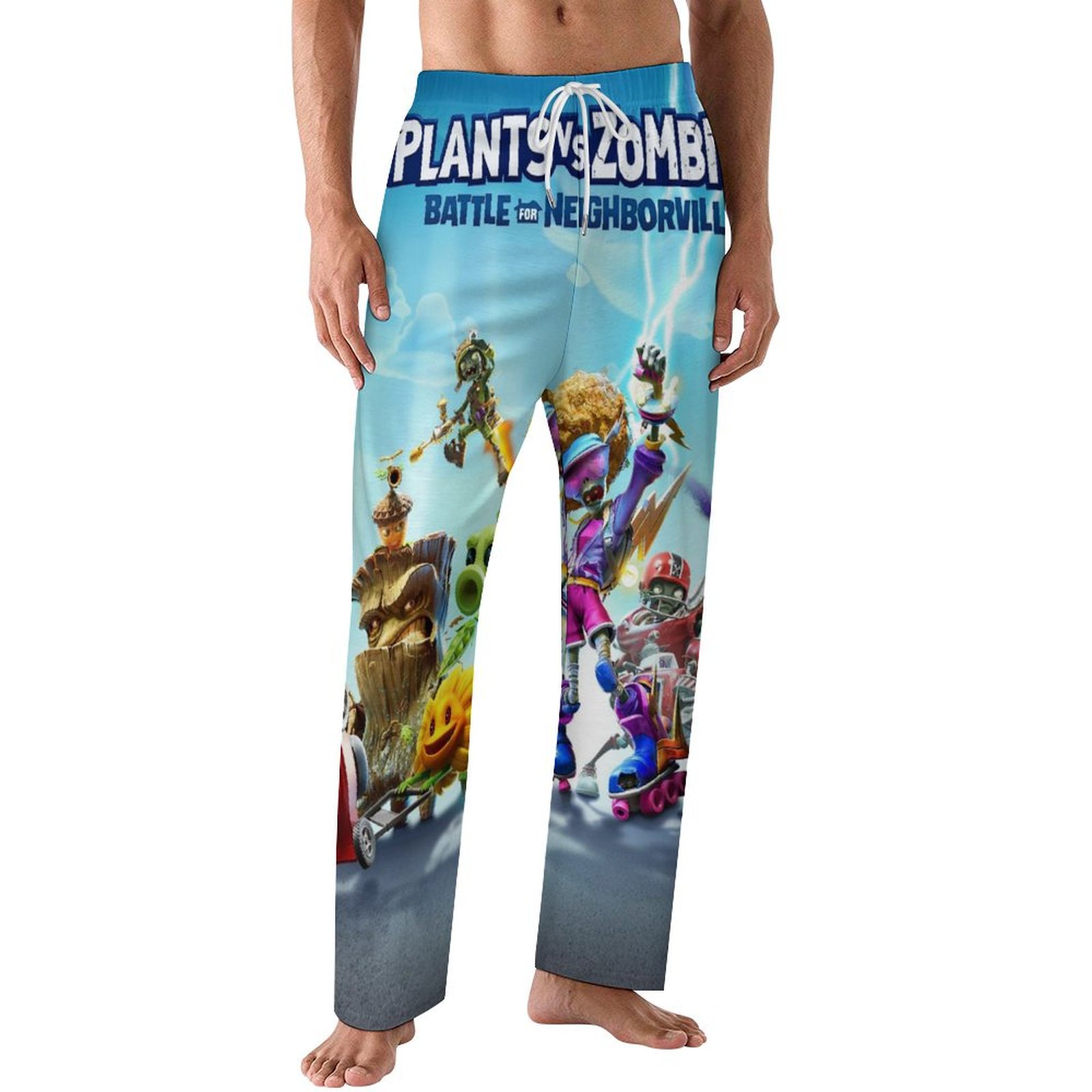 Plants Vs Zombies Men Pajama Pants Bottoms Lounge Pants Elastic Waist ...