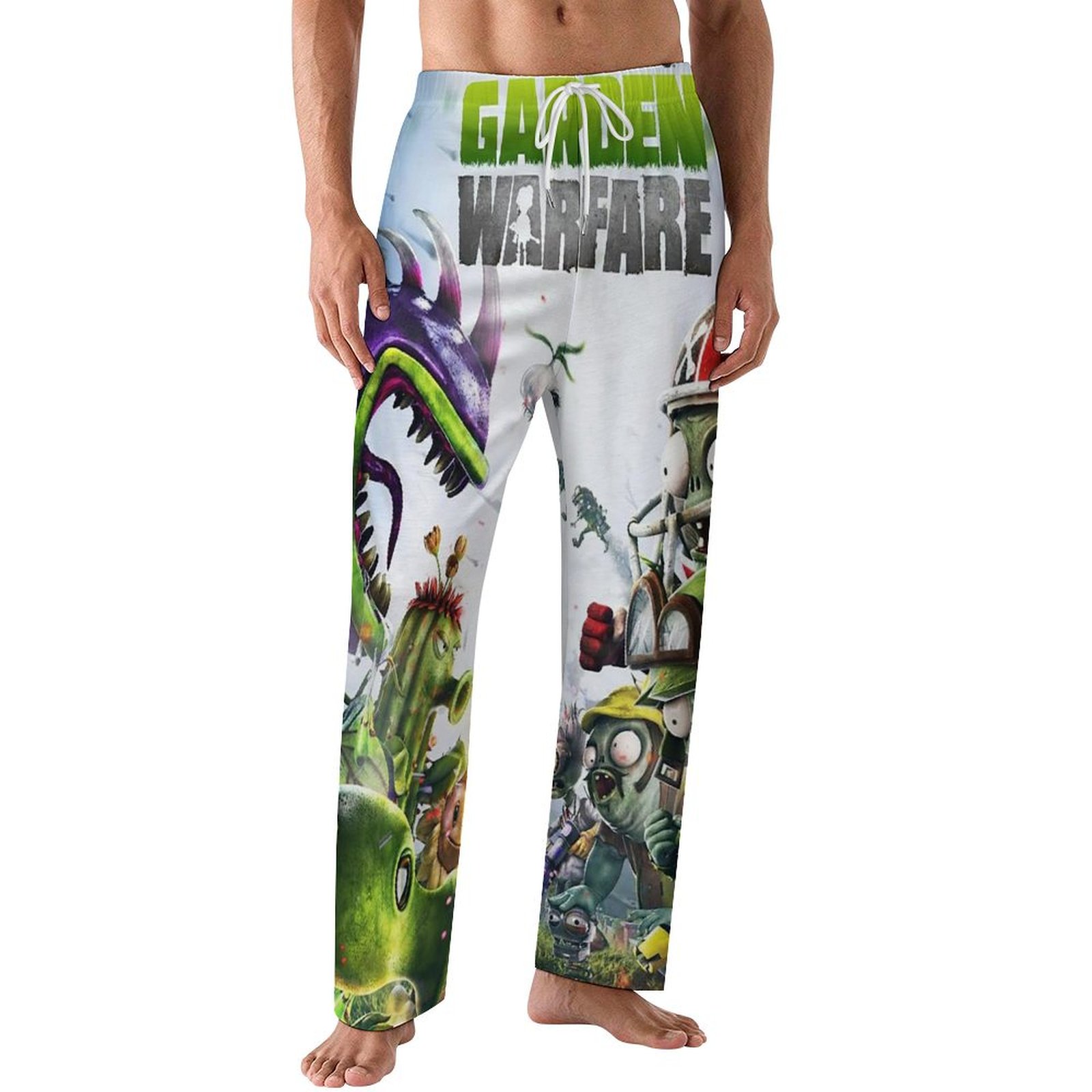 Plants Vs Zombies Men Pajama Pants Bottoms Lounge Pants Elastic Waist ...