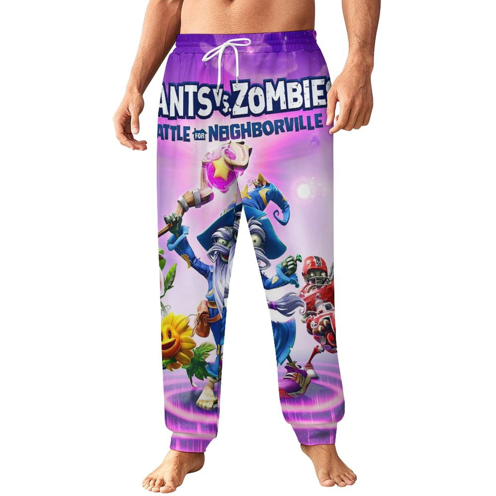 Plants Vs Zombies Men's Athletic Joggers Stretch Sweatpants Running Workout Gym Track Golf Pants ...