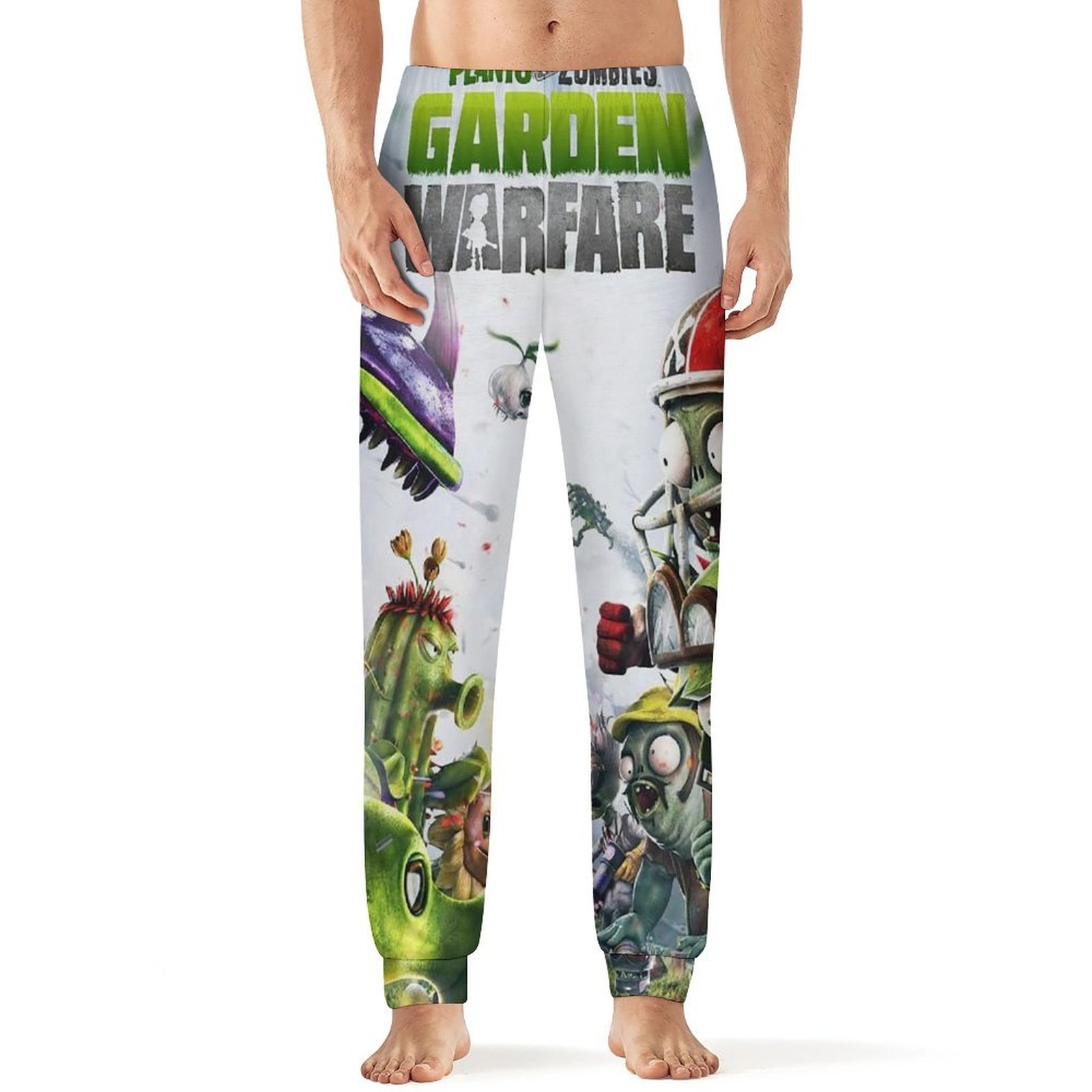 Plants Vs Zombies Men's Lightweight Pajama Pants Soft Lounge Sleep ...