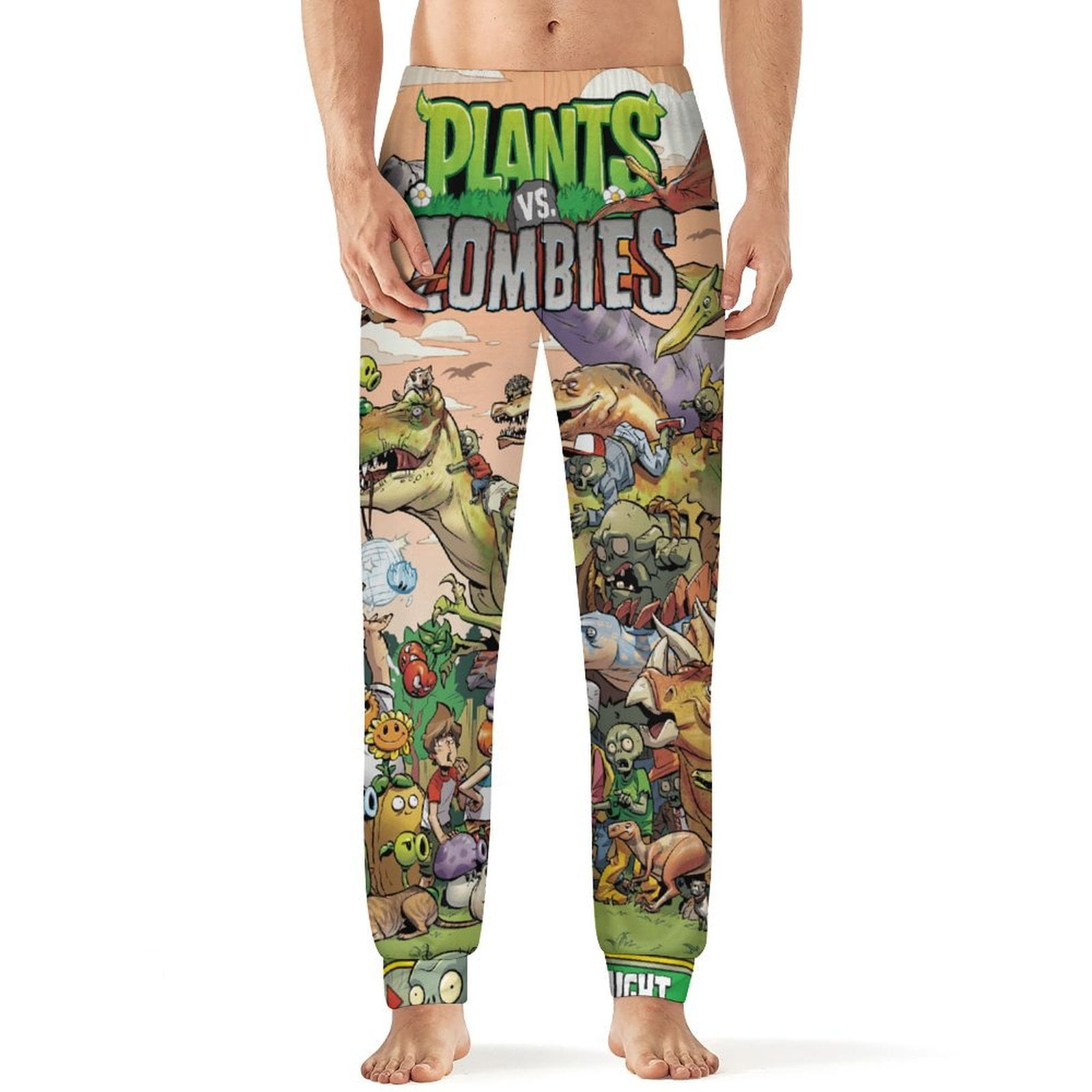 Plants Vs Zombies Men's Lightweight Pajama Pants Soft Lounge Sleep ...