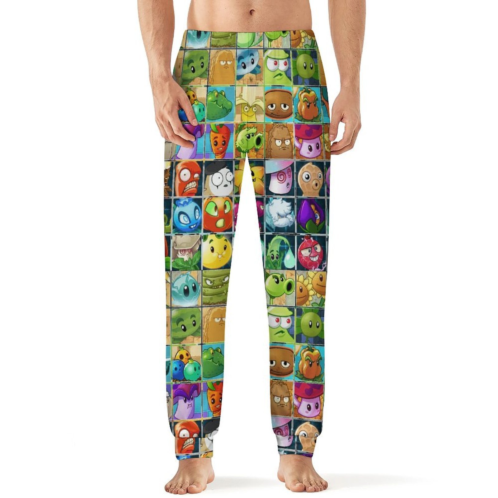 Plants Vs Zombies Men's Lightweight Pajama Pants Soft Lounge Sleep ...