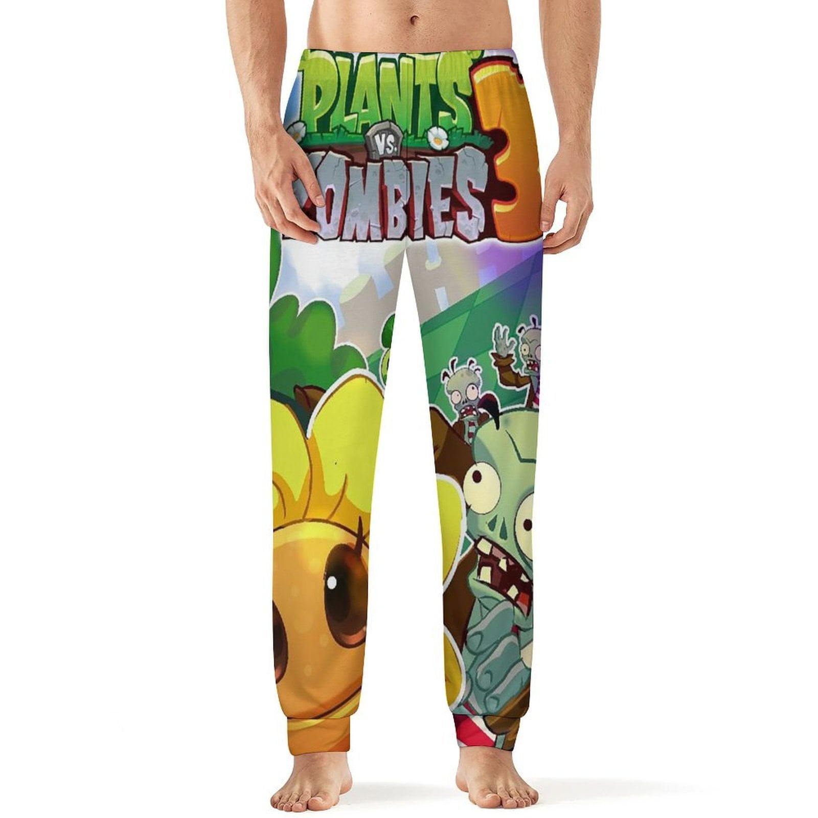 Plants Vs Zombies Men's Lightweight Pajama Pants Soft Lounge Sleep ...